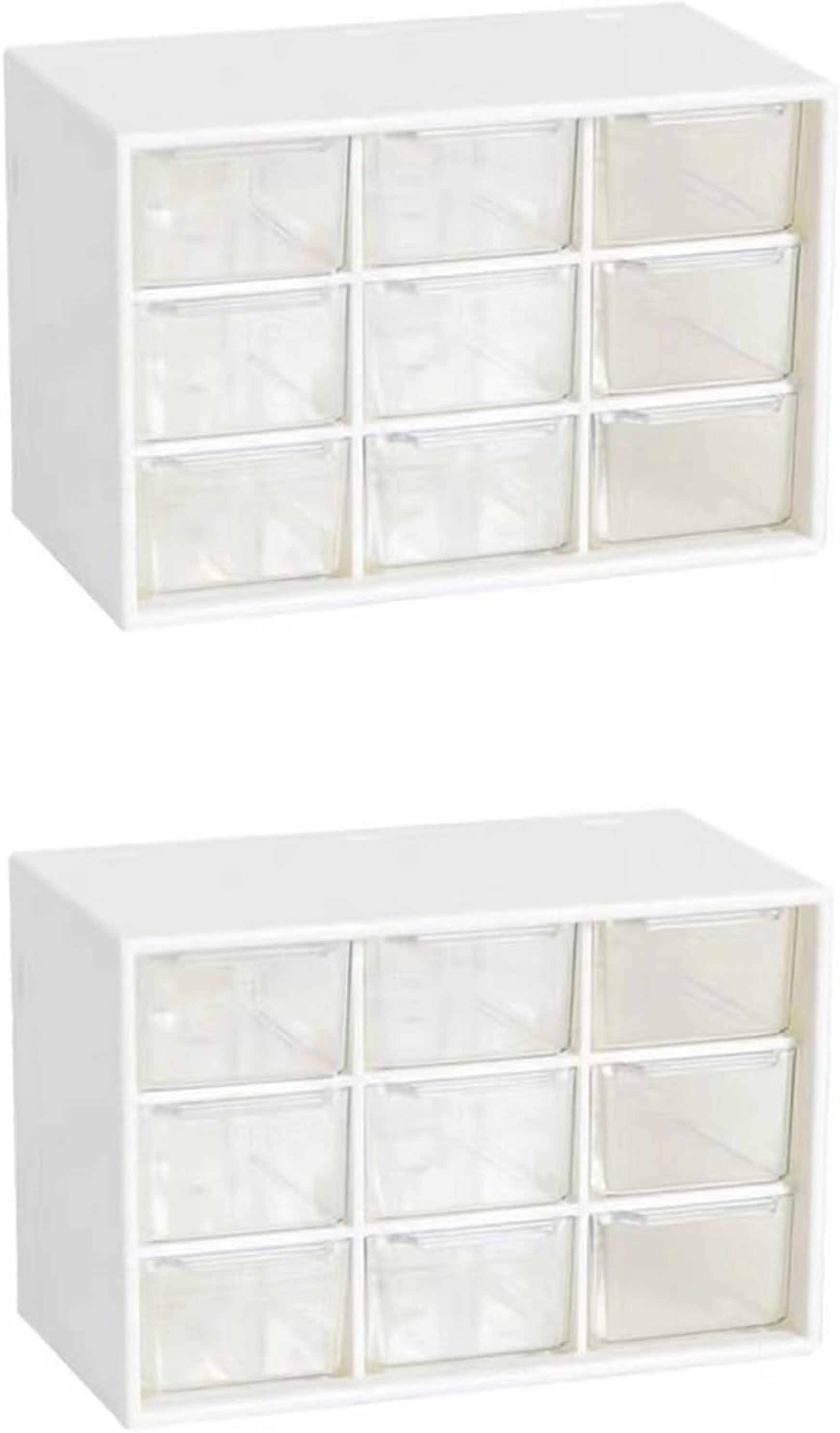Drawer Organizer for Desk, Desktop Organizer with 9 Clear Drawers ...
