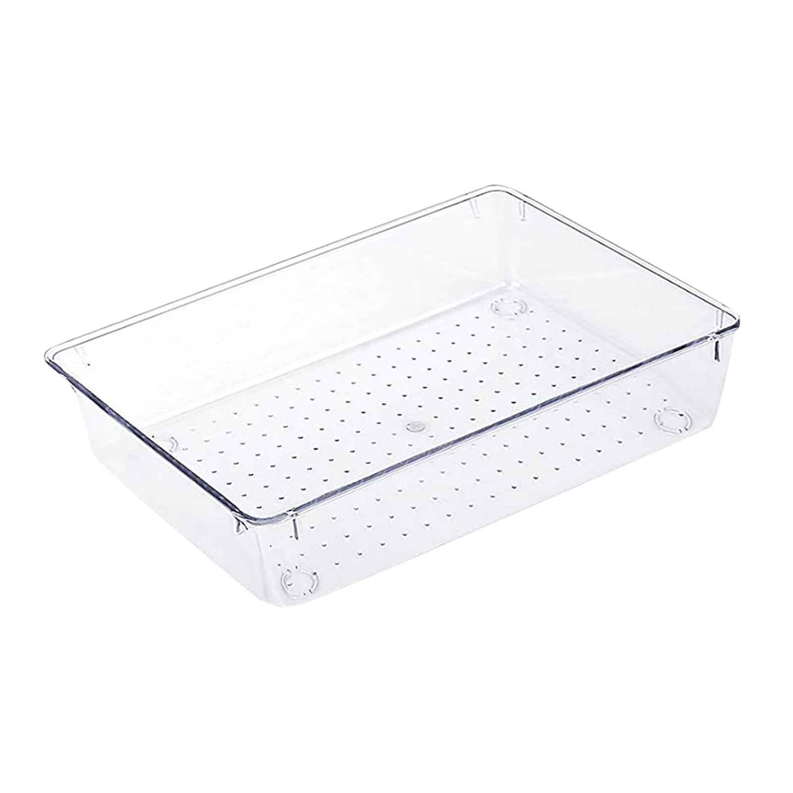 Drawer Organizers, 4 Sizes Clear Plastic Drawer Organizers and Storage ...