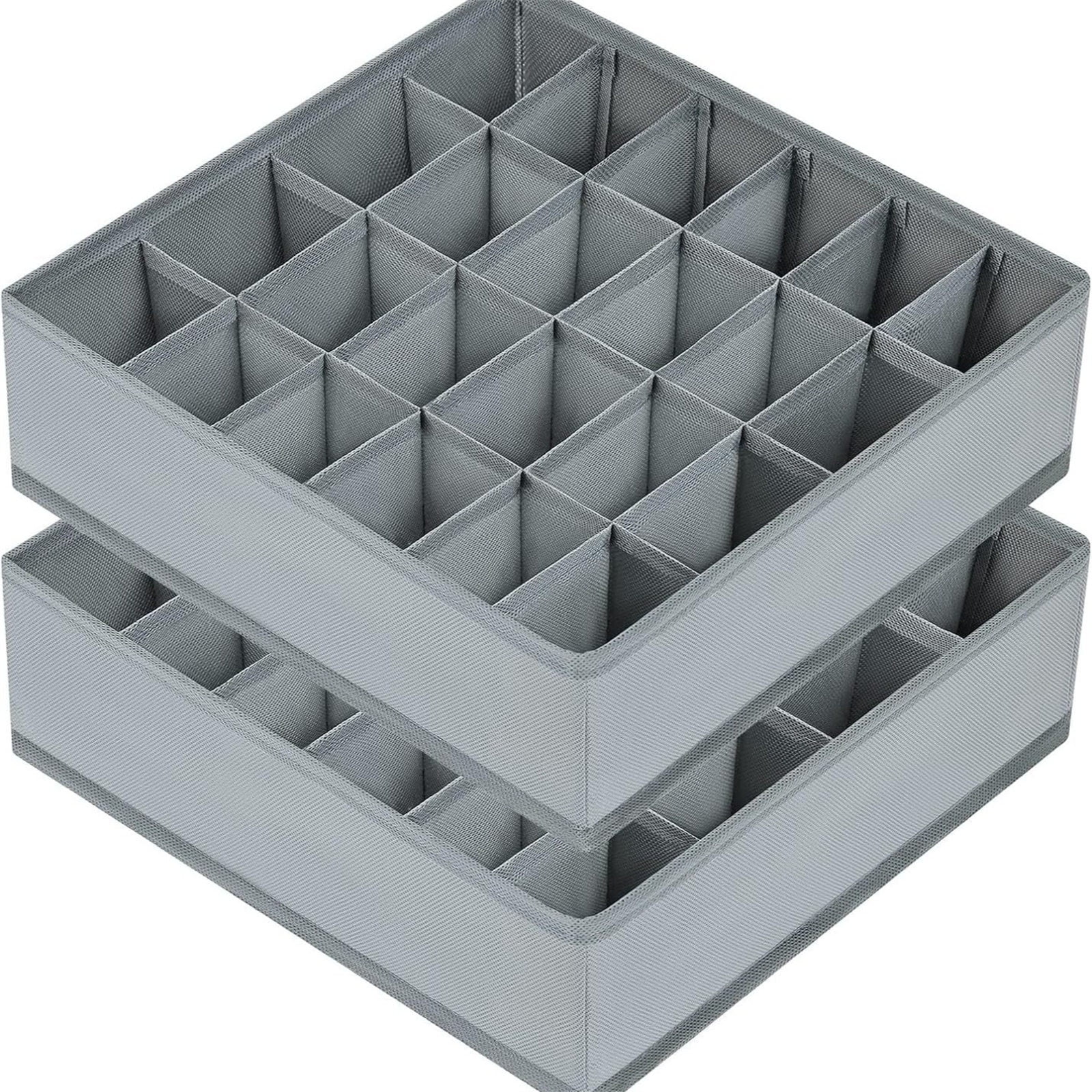 Drawer Organizers, Closet Organizers for Underwear, 24 Cells, Foldable ...