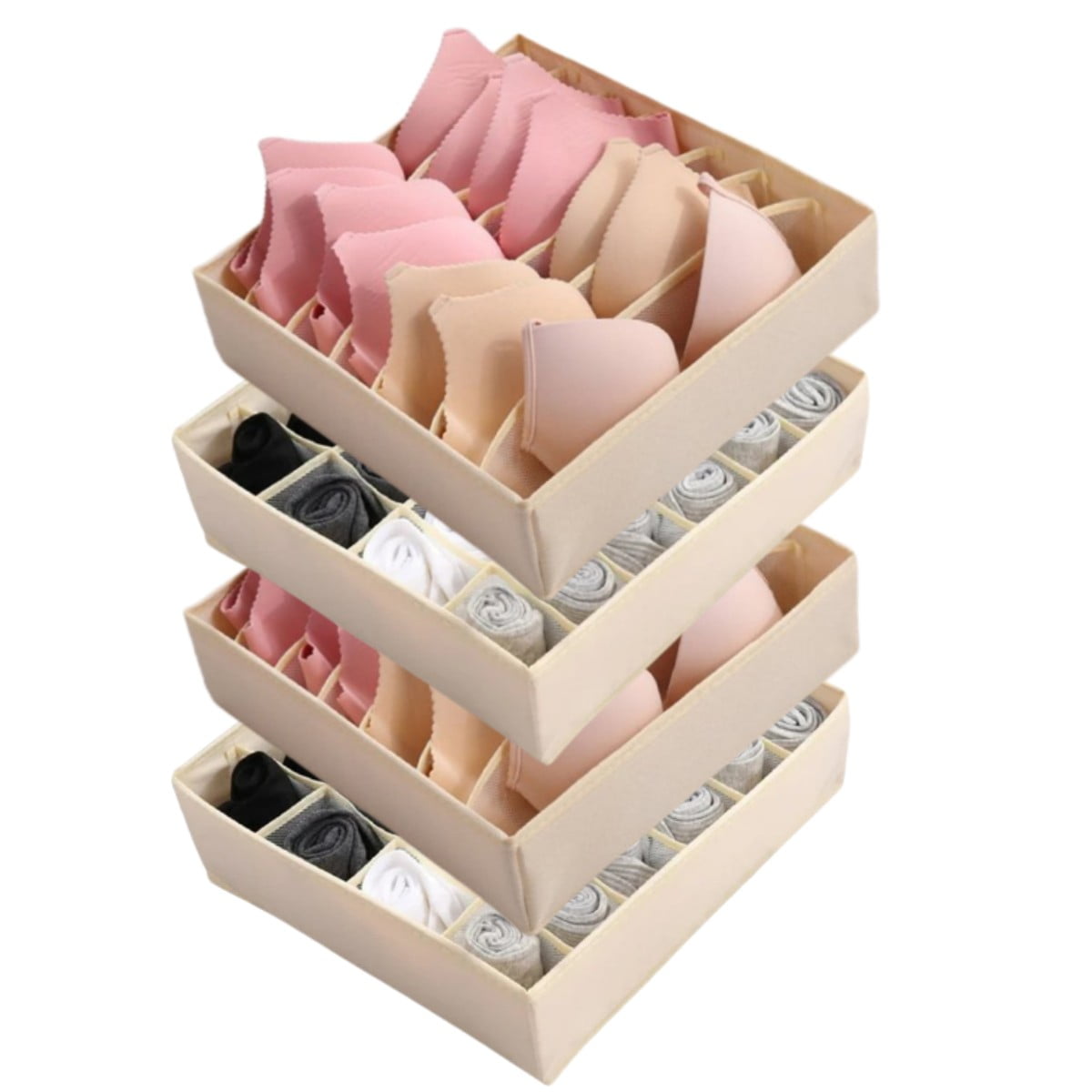 Drawer Organizers for Clothing,Sock Underwear Organizer, Bras Storage ...