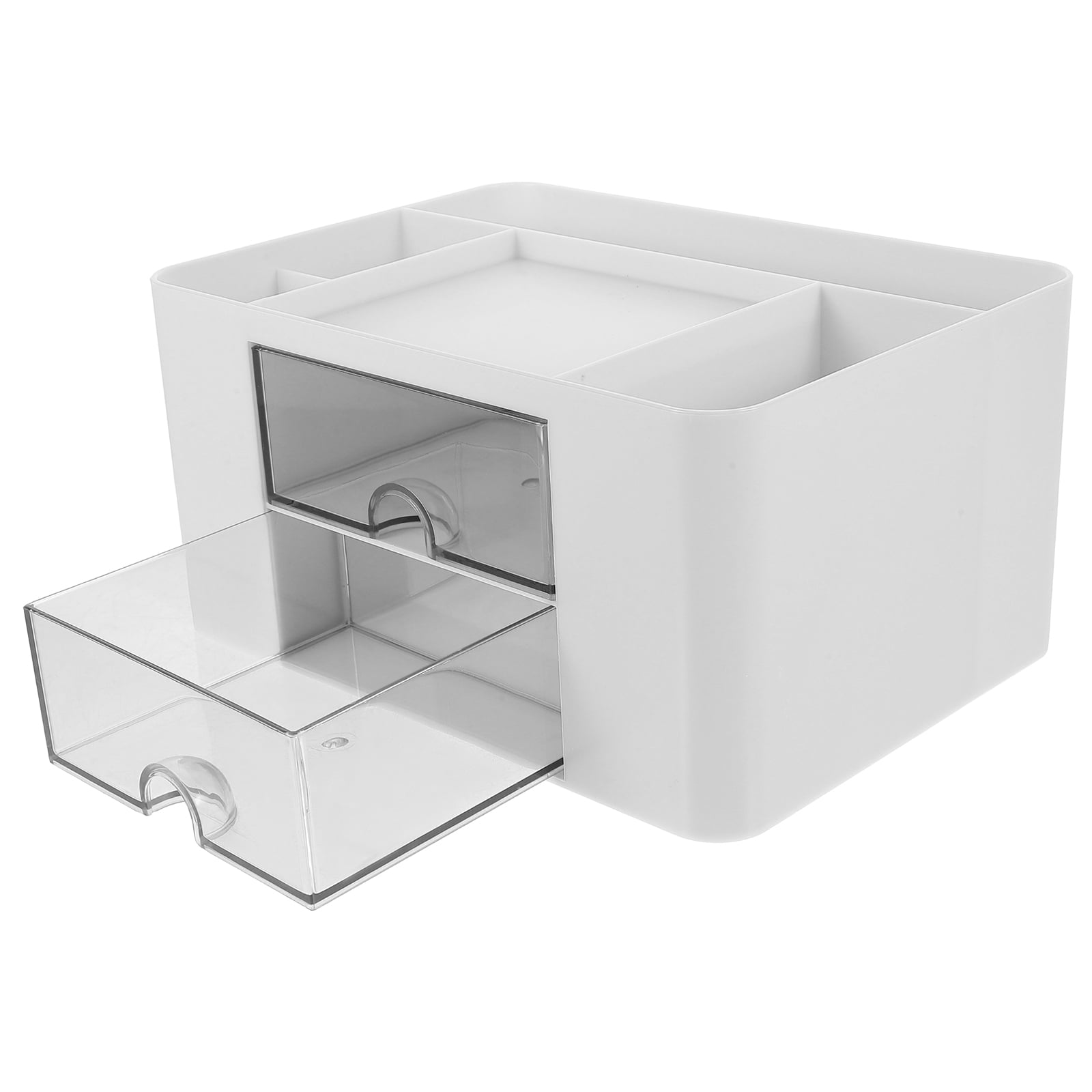 Drawer Pen Holder Flare Pencil Organizer Makeup Brush Desk with Drawers ...