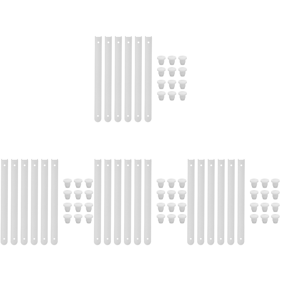 Drawer Plastic Slides 12 Sets Replacement Parts Guides Dresser Drawers ...