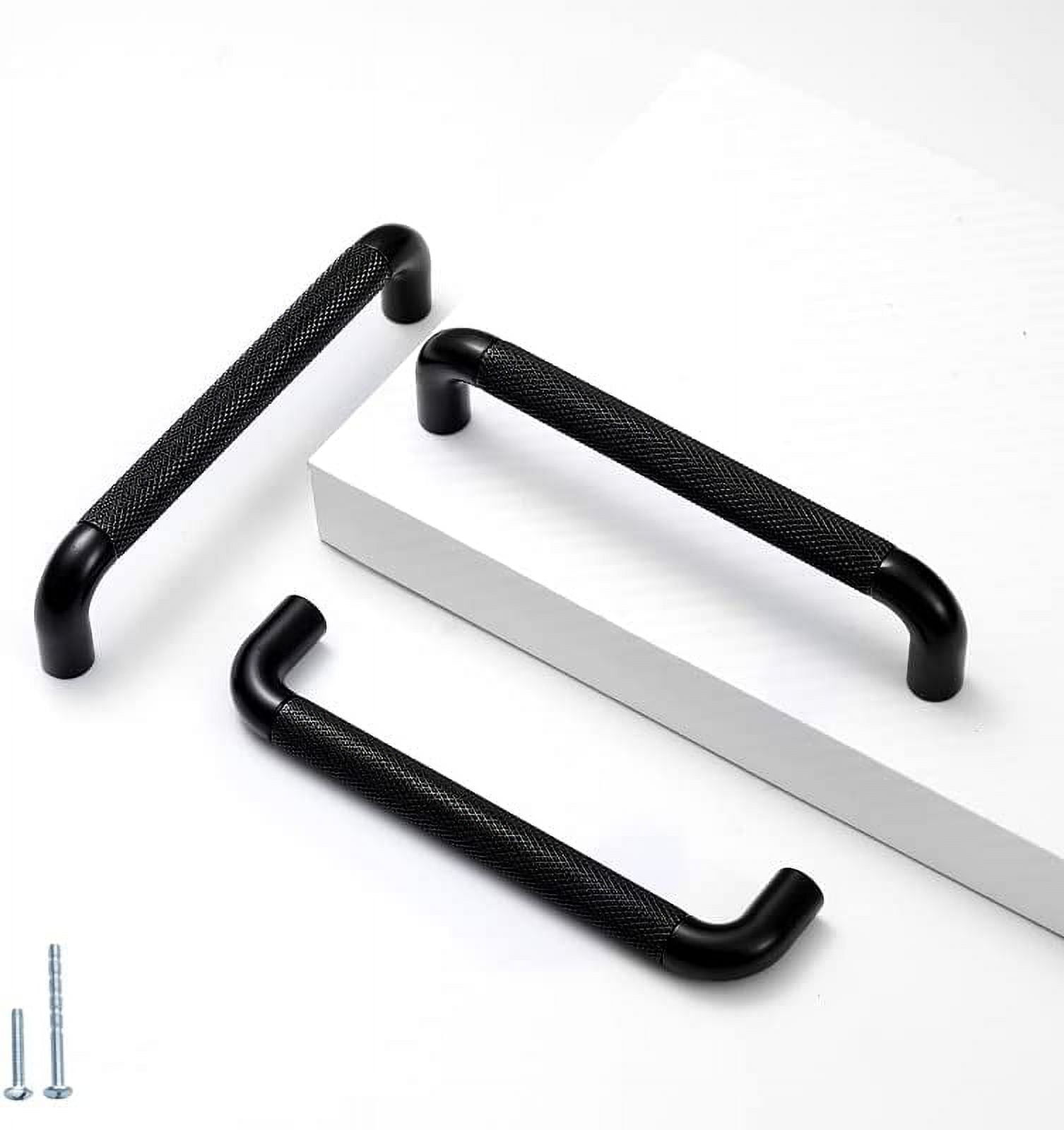 Drawer Pull 12 Pack 5 Inch Black Cabinet Handles Industrial Style ...
