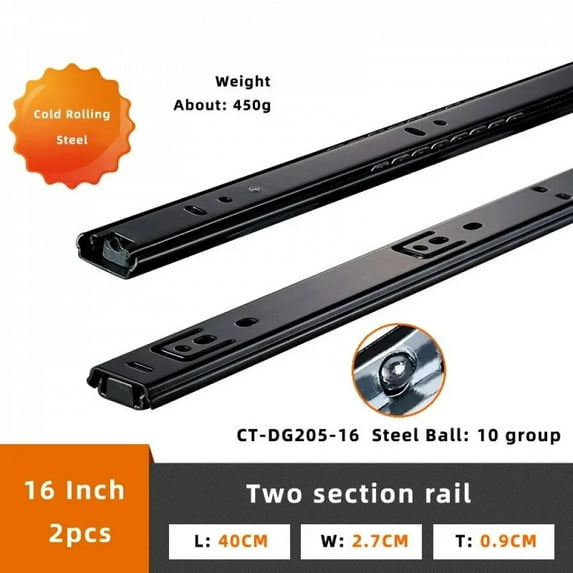 Drawer Rail 8~20Inch Cold Rolled Steel Drawer Slides Close Drawer ...