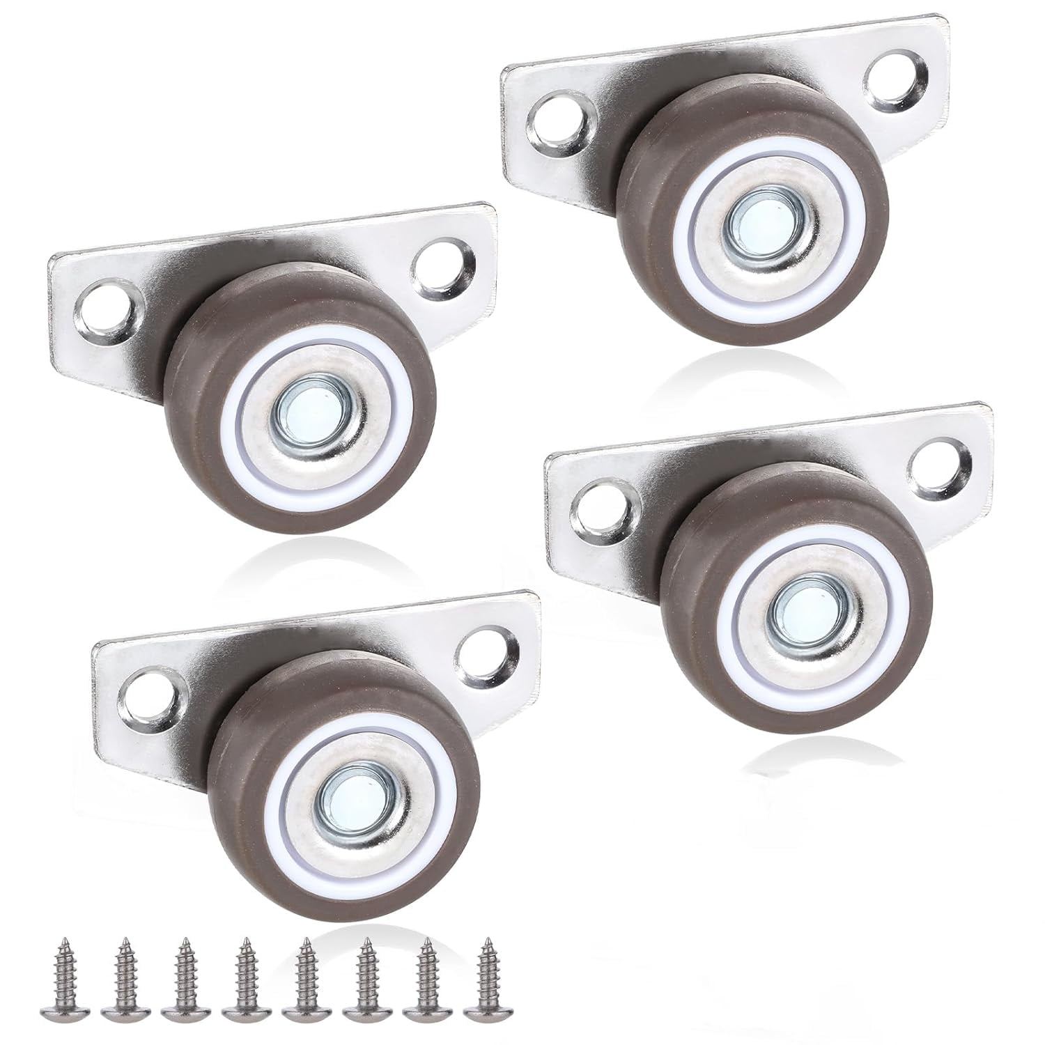 Drawer Rollers, 4 Pack Mini Low Caster Wheels Small Side Mount Caster ...
