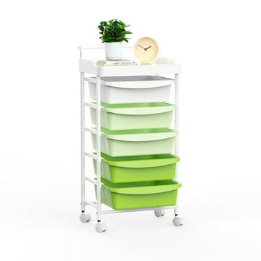 LOKO Rolling Storage Drawer Cart, Mobile Storage Cabinet with 3 Drawers ...
