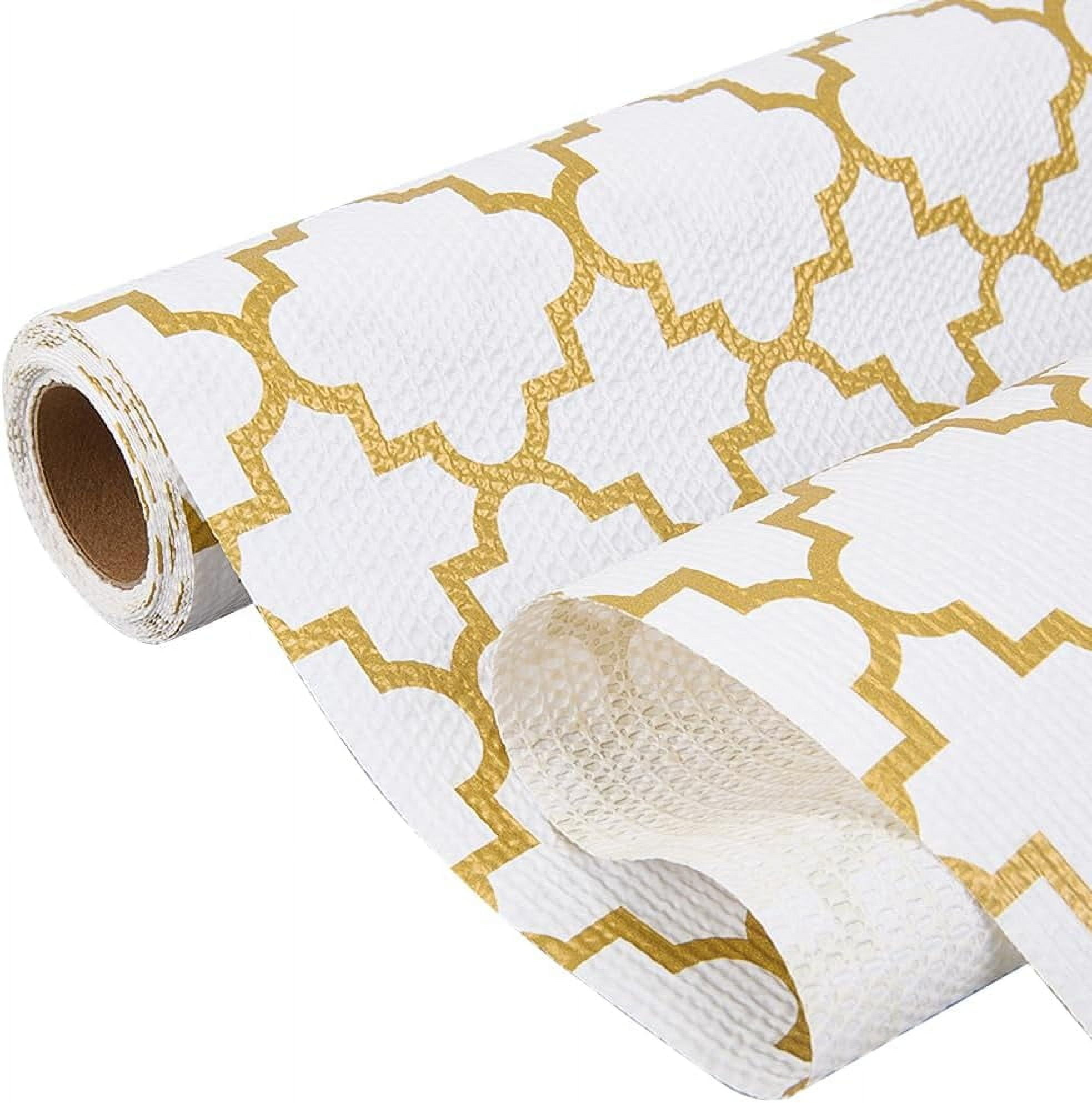 Drawer Shelf Liner for Kitchen Cabinet Non Slip Waterproof Shelf Paper ...