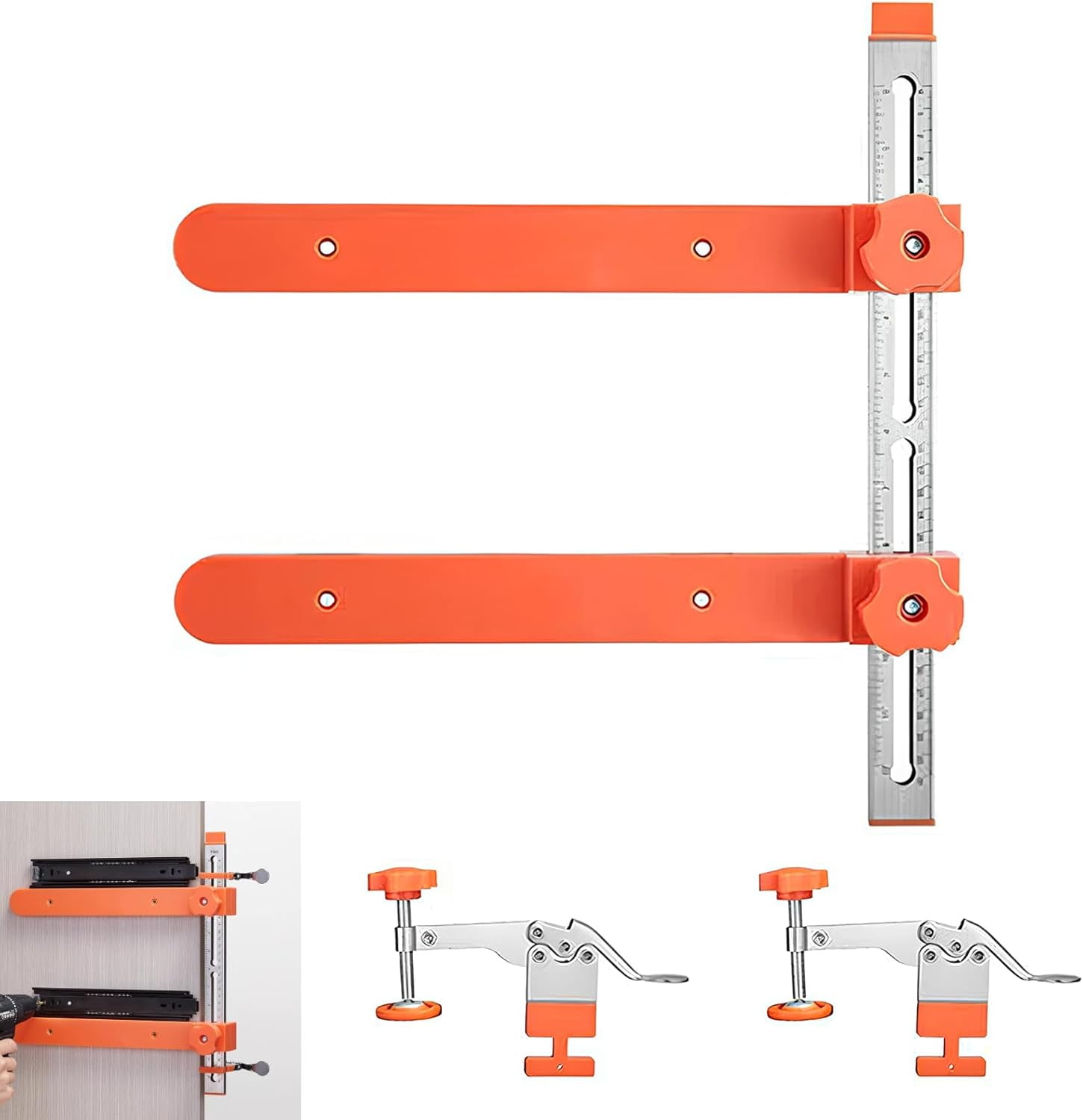 Drawer Slide Installation Jig Kit, Precision Cabinet Hardware Jig with ...