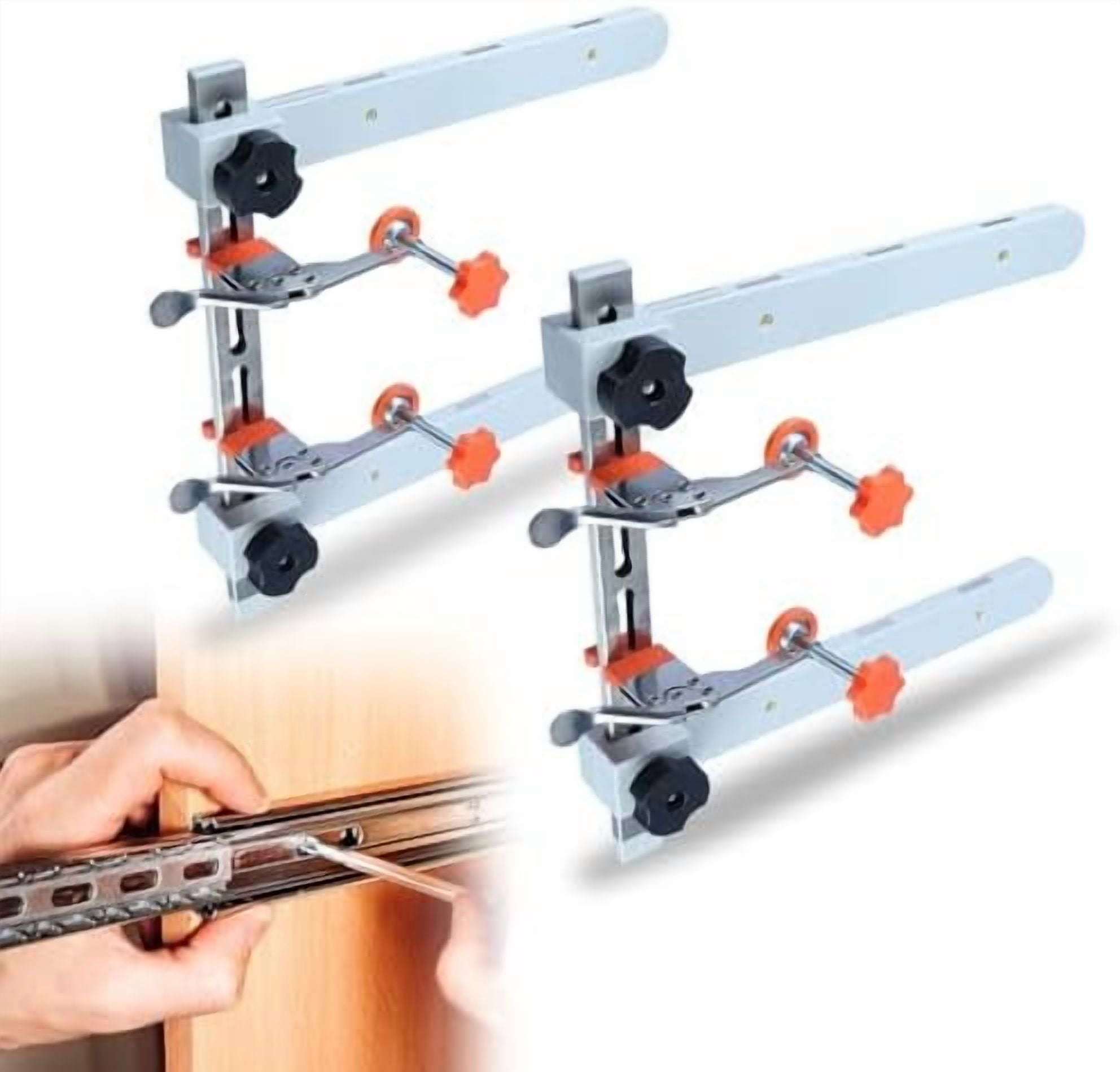 Drawer Slide Jig with Toggle Clamp & Magnetic Arm - Precision Cabinet ...