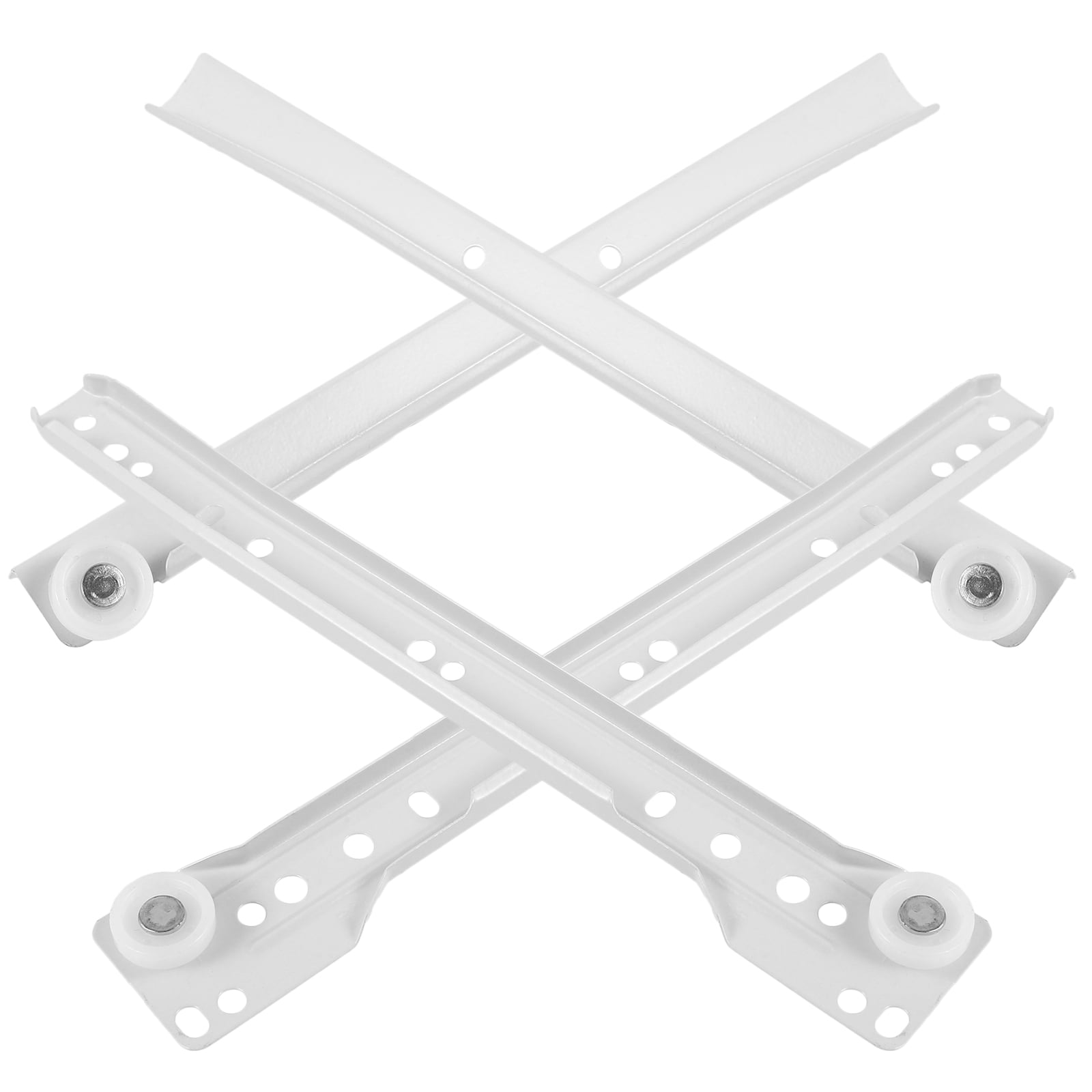 2 Pairs Metal Drawer Slides for Kitchen Cupboard Cabinet Sliders and ...