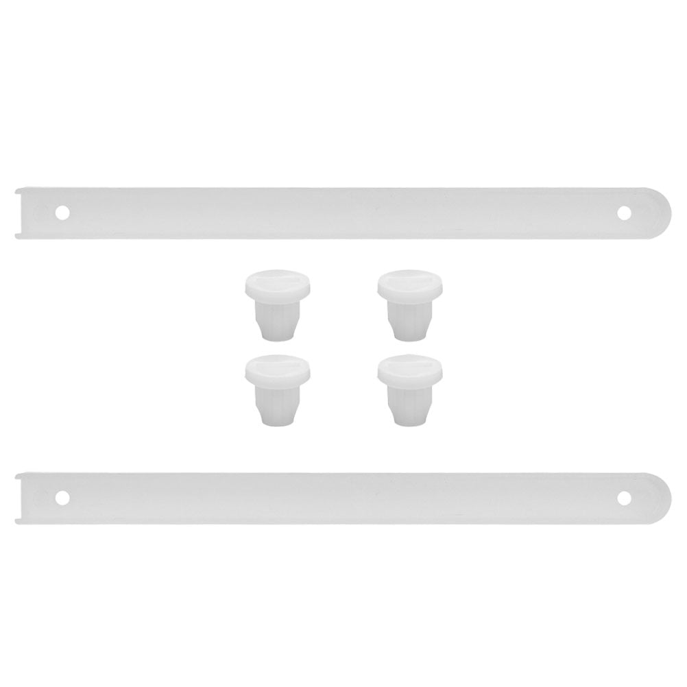 Drawer Sliders Dresser Slides Guides Plastic Accessories Cupboard White ...