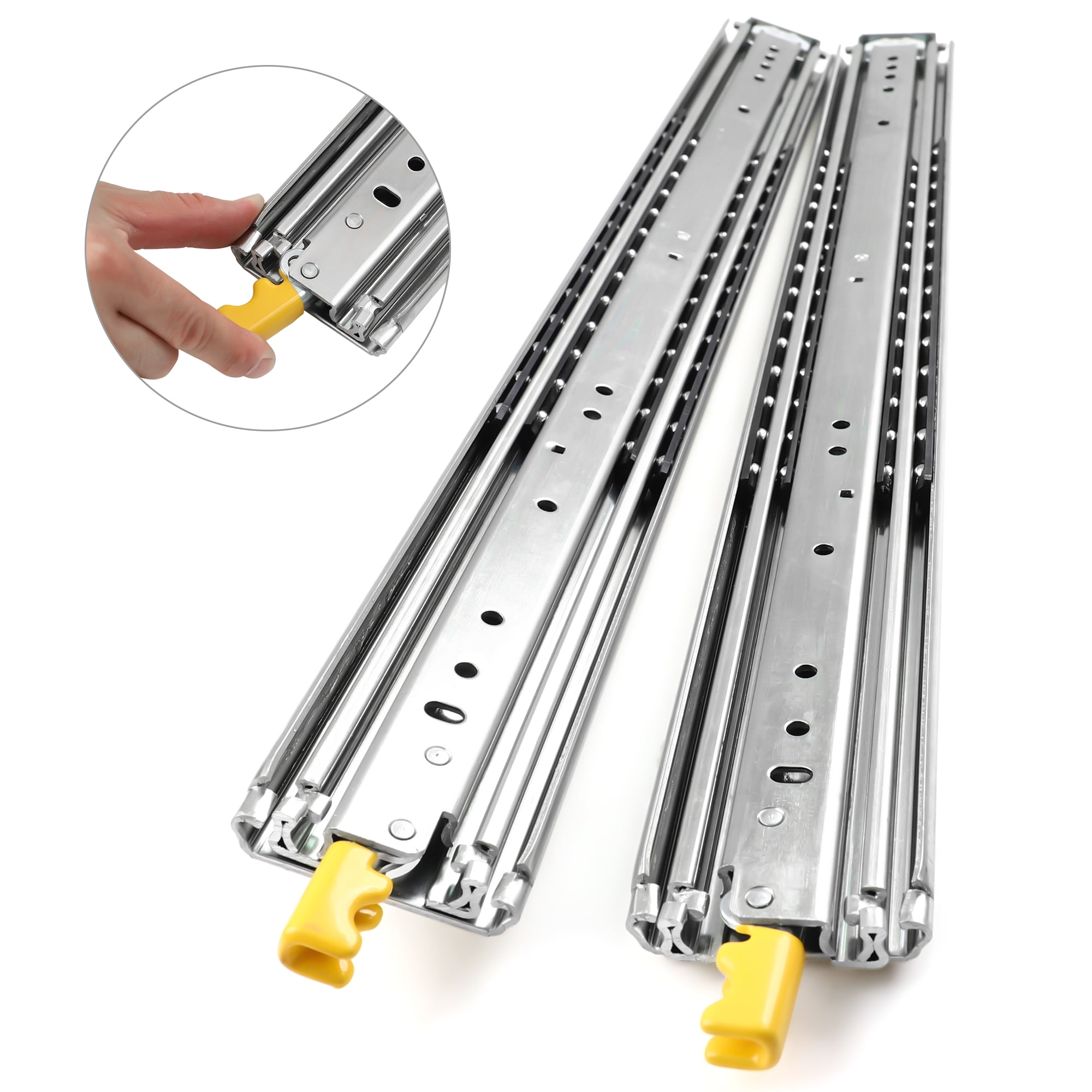 Drawer Slides, 1 Pair 60inch Locking Drawer Slides, 500lbs Load ...