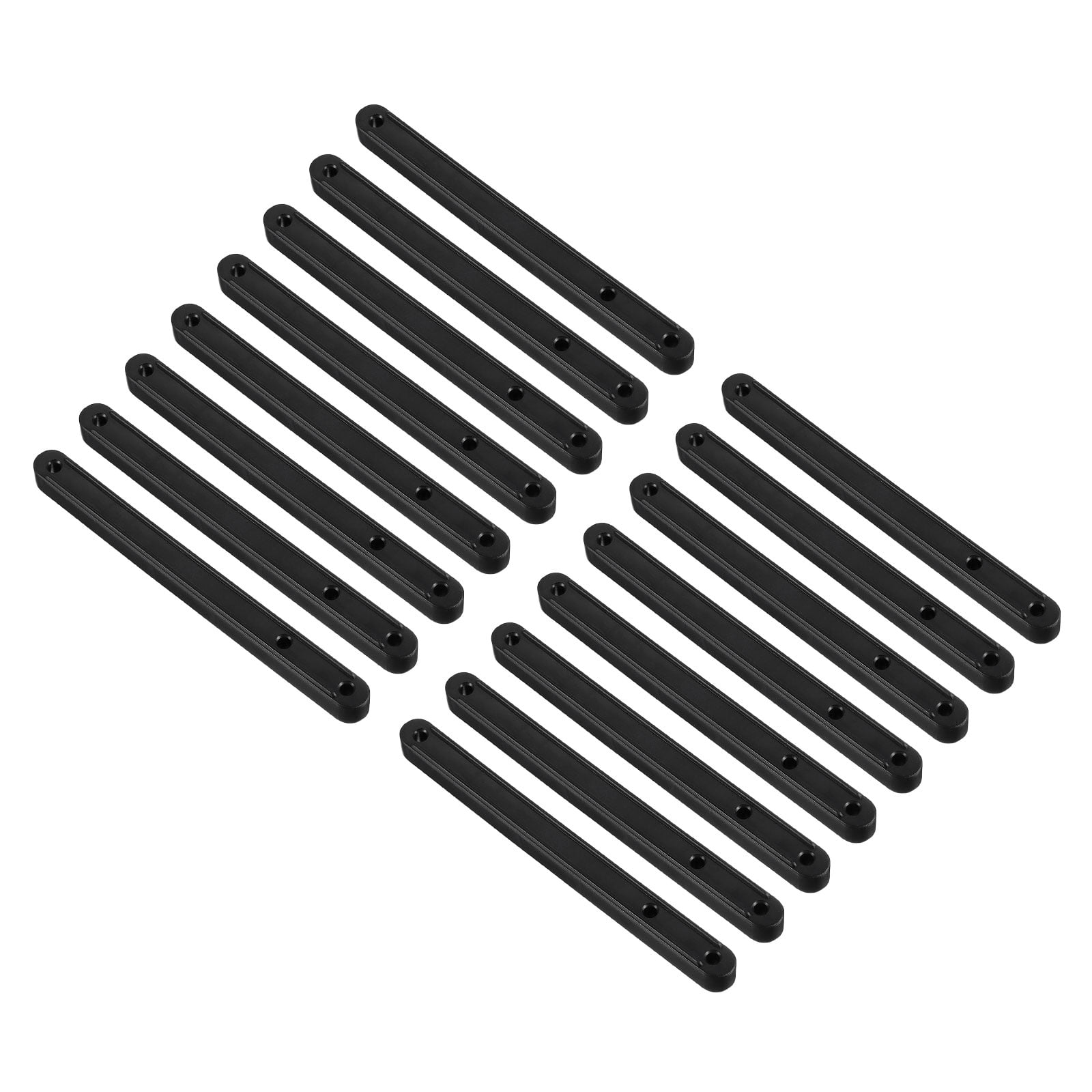 Drawer Slides, 16Pcs 180mm - Plastic Drawer Rails, Side Mounted Grooved ...