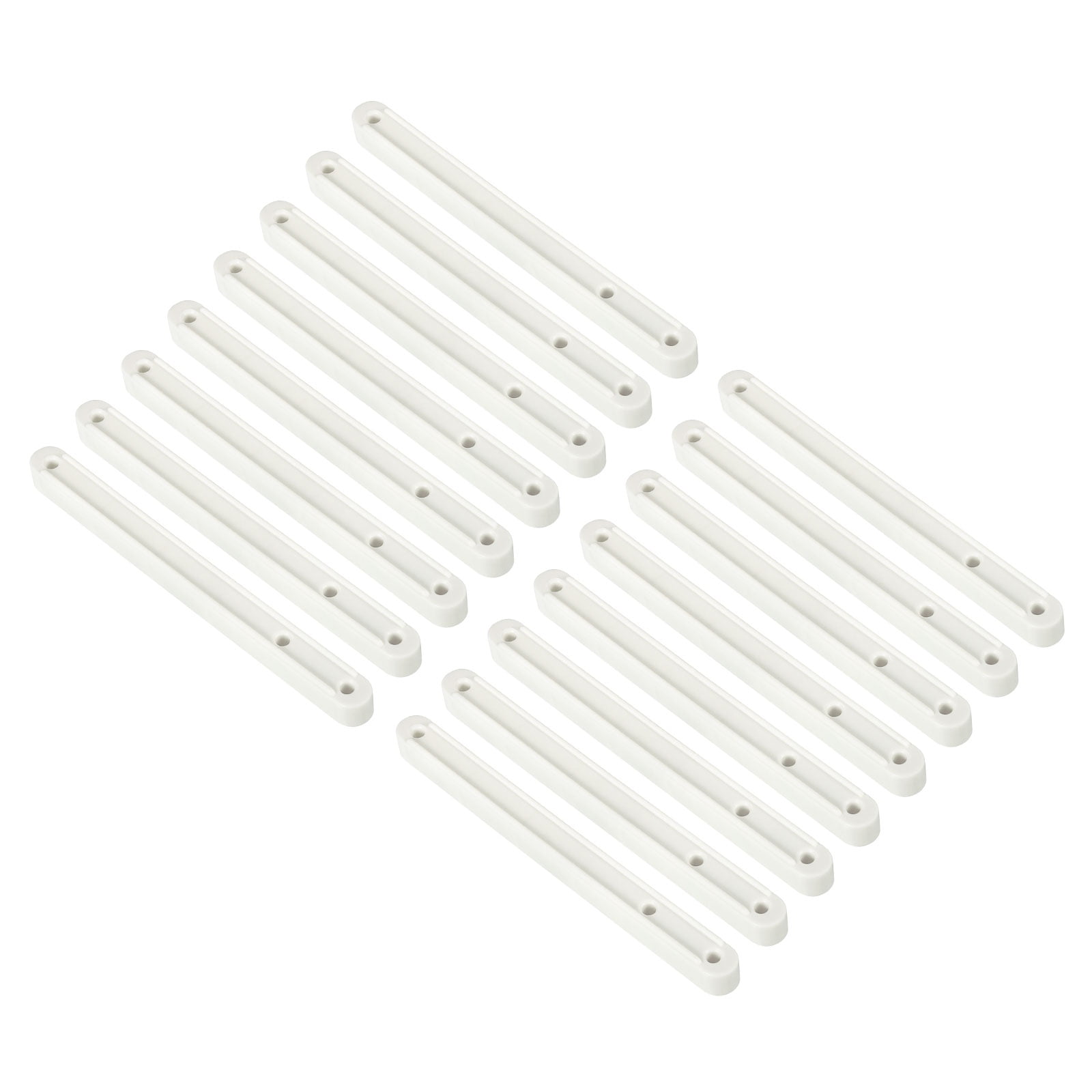 Drawer Slides, 16Pcs 180mm - Plastic Drawer Rails, Side Mounted Grooved ...