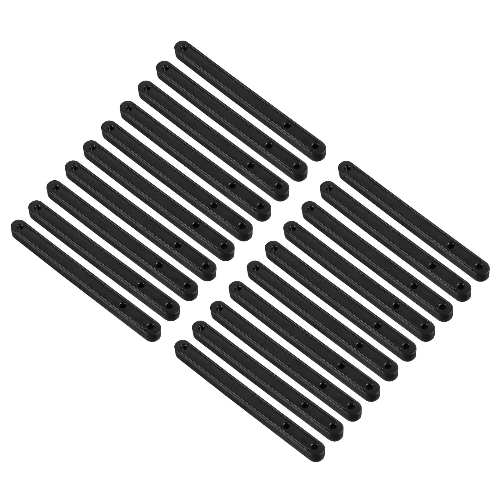 Drawer Slides, 20Pcs 180mm - Plastic Drawer Rails, Side Mounted Grooved ...