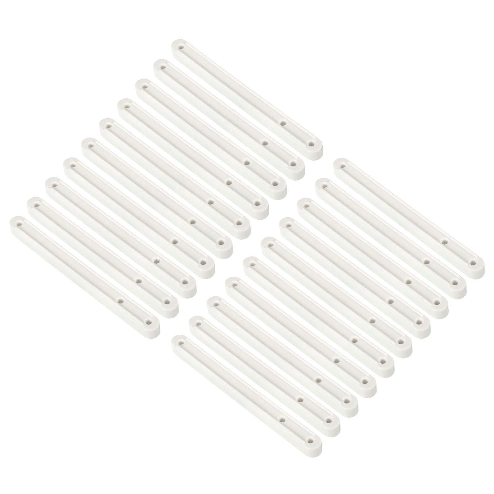 Drawer Slides, 20Pcs 180mm - Plastic Drawer Rails, Side Mounted Grooved ...