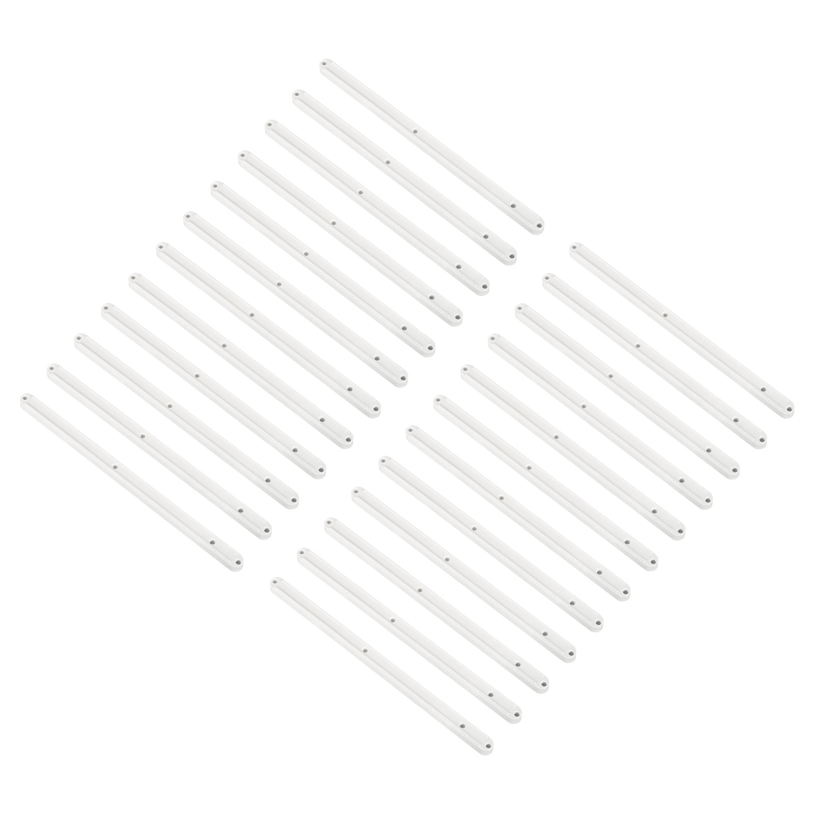 Drawer Slides, 24Pcs 300mm - Plastic Drawer Rails, Side Mounted Grooved ...