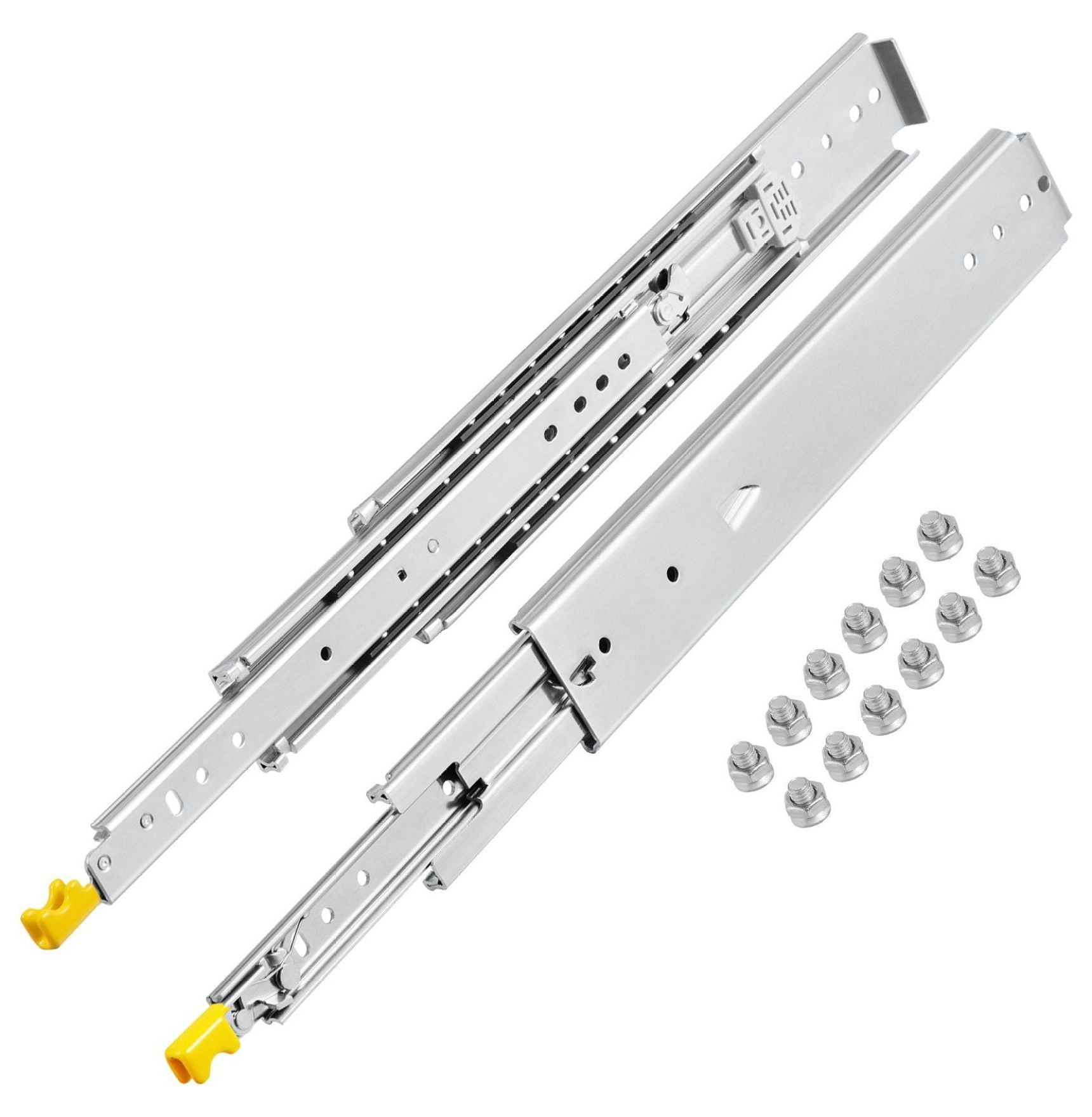 Drawer Slides 26 Inch, Heavy Duty Full Extension, Dual Lock Steel ...