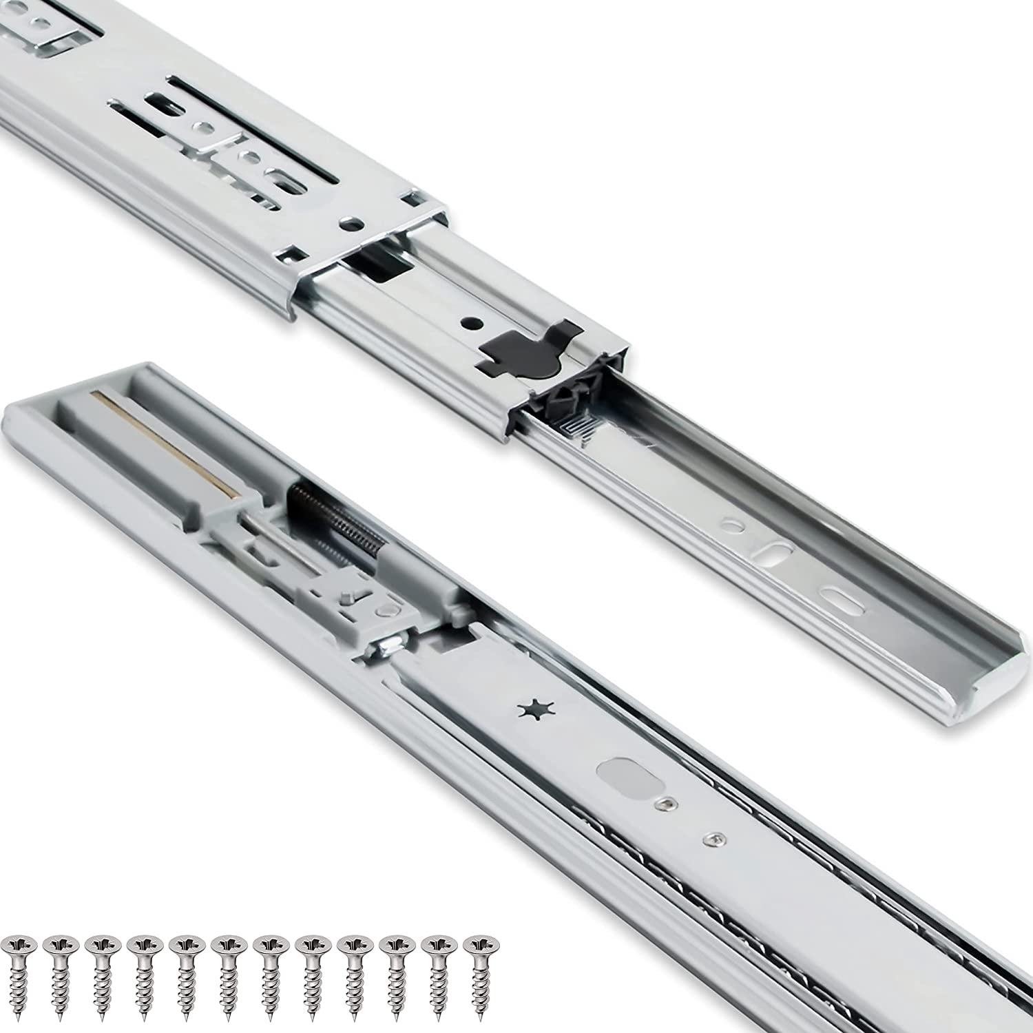 Drawer Slides (6 Pairs, 16 Inch 400mm) Soft Close Side Mount Ball ...