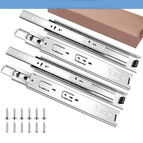 Drawer Slides Full Extension Ball Bearing Side Mount Metal Runners for ...