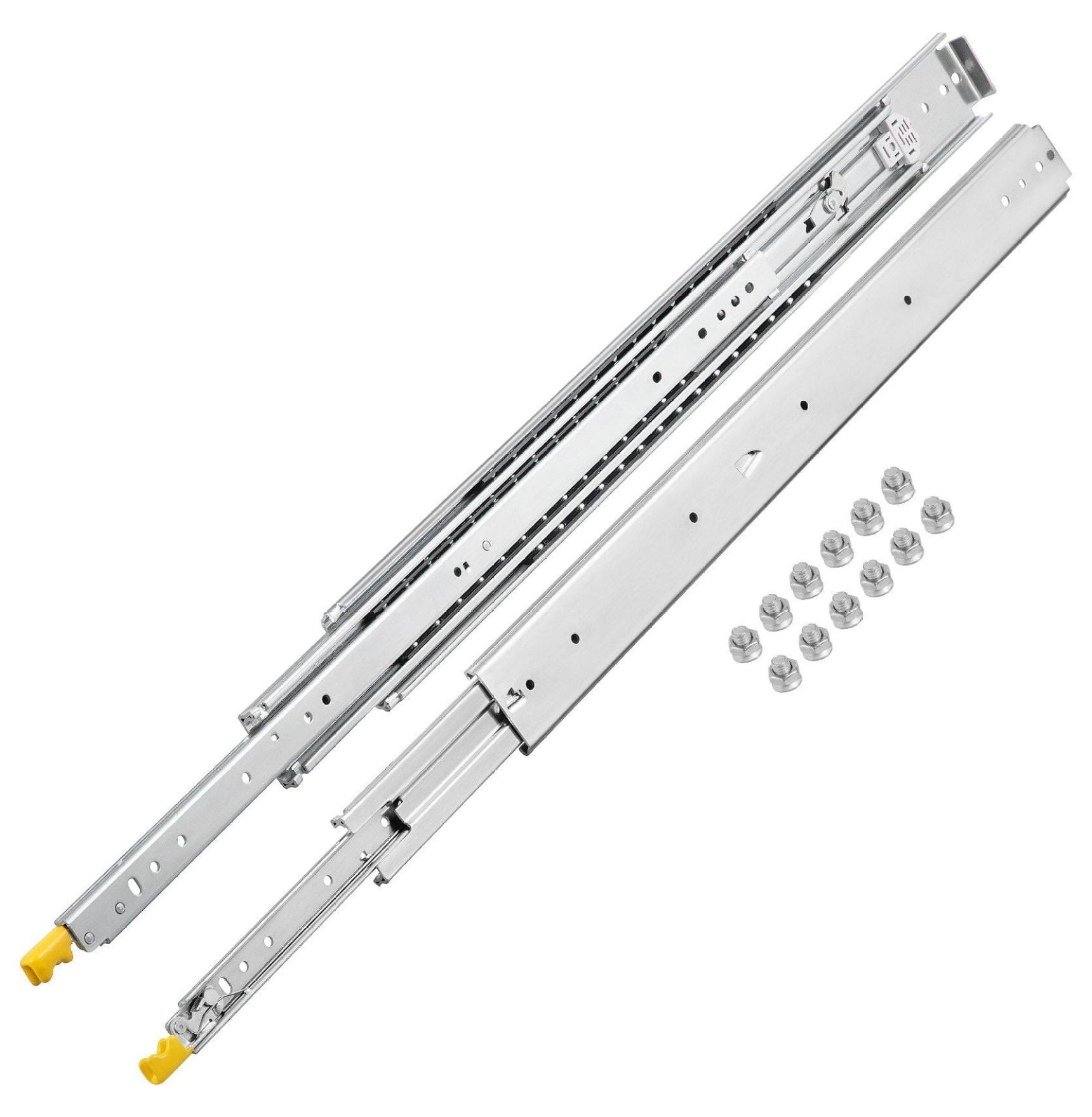 Drawer Slides with Lock, 1 Pair 60 inch, Heavy-Duty Industrial Steel up ...