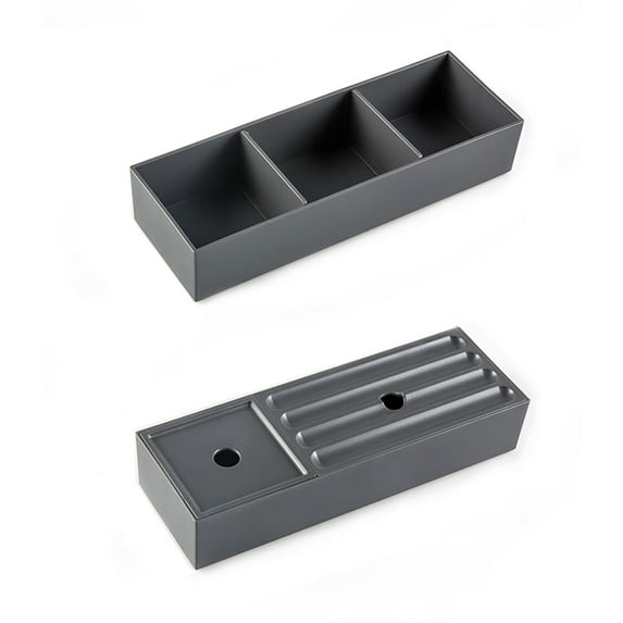Drawer Storage Box / Premium ABS, Dual Lids, 12.59in Depth / Ideal for ...