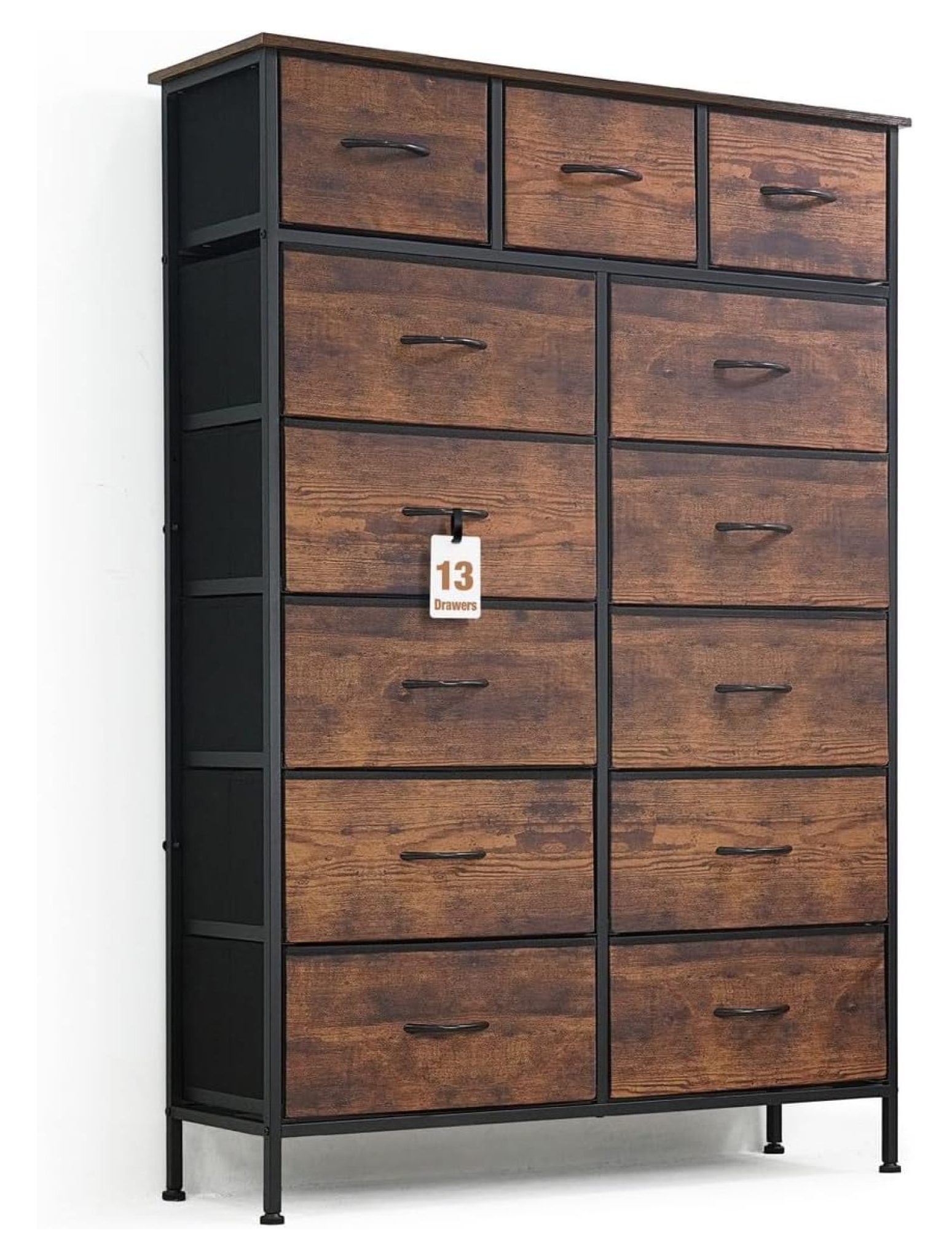 Drawer Storage Tower w/ 13 Fabric Bins, Laundry Storage, Sorting Unit ...