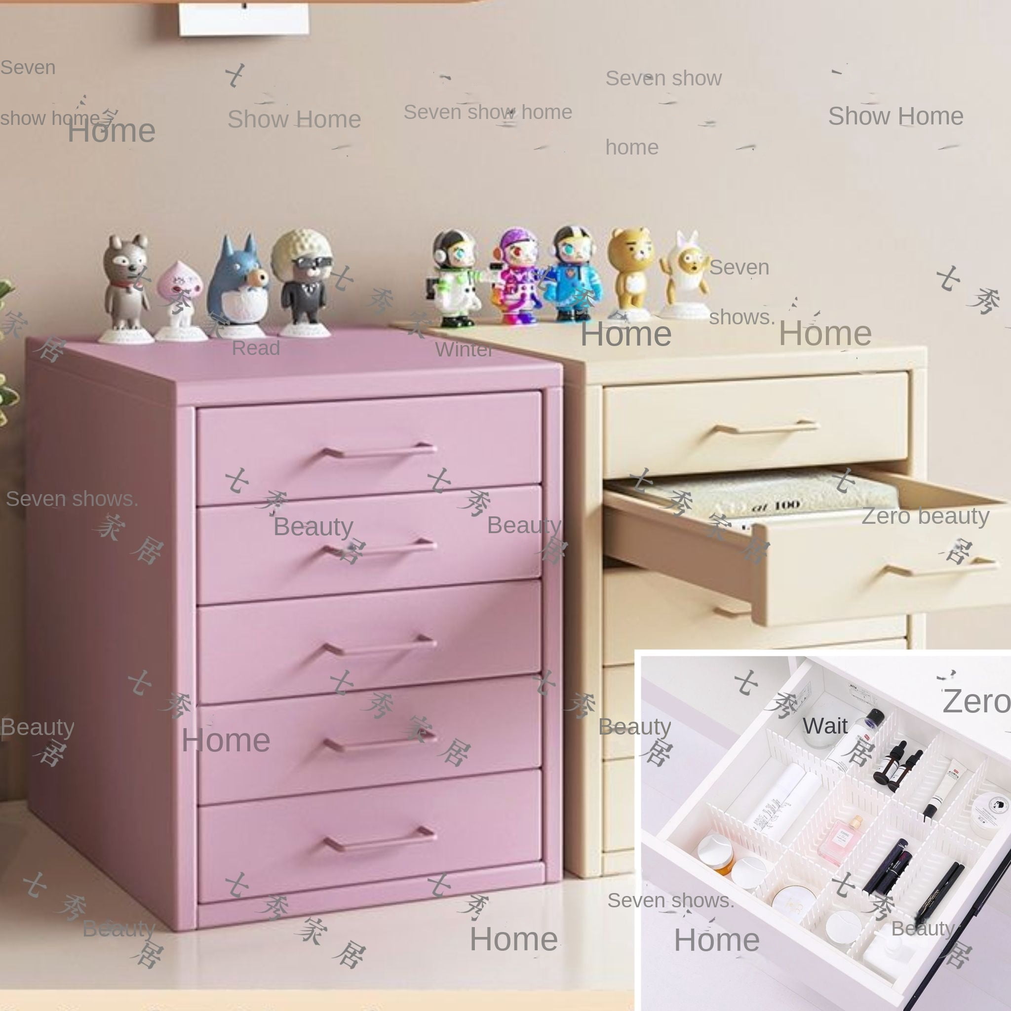 Drawer divider office dormitory drawer grid storage grid plastic ...