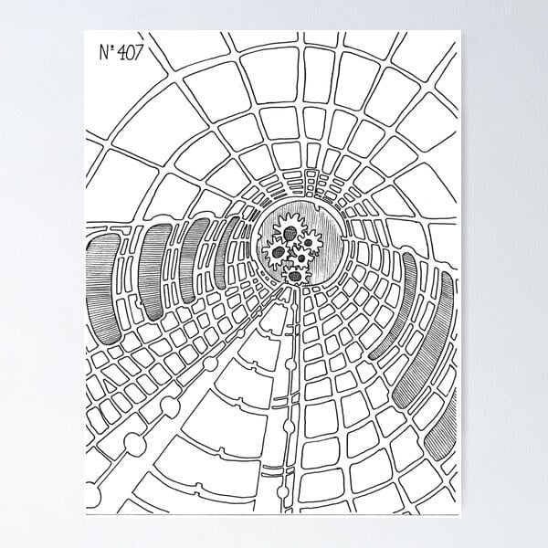 Drawing 407 Poster Wall Art, Modern Wall Decor For Living Room Bedroom ...