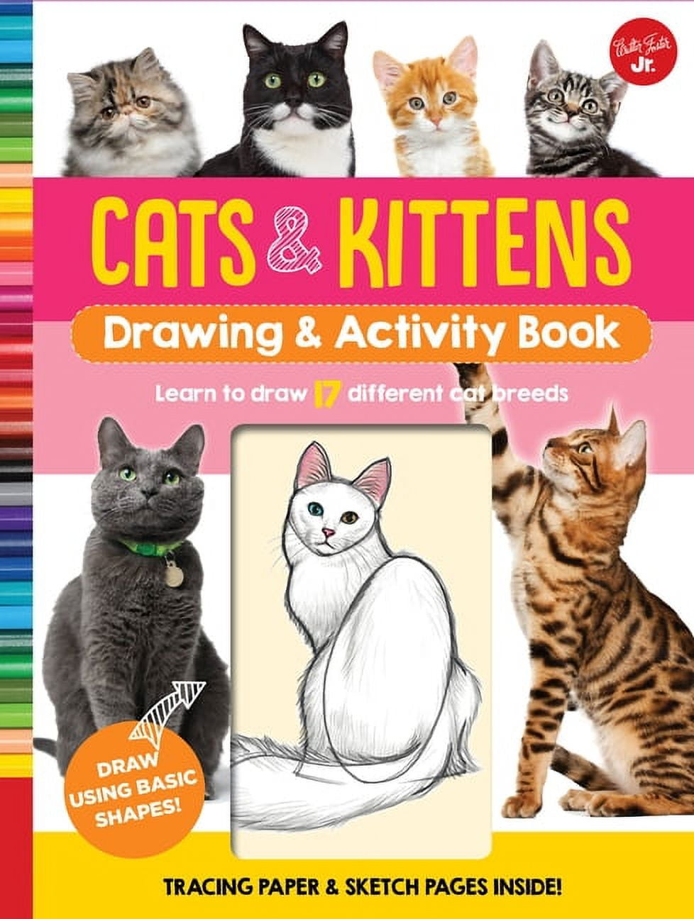 Drawing & Activity: Cats & Kittens Drawing & Activity Book : Learn to ...