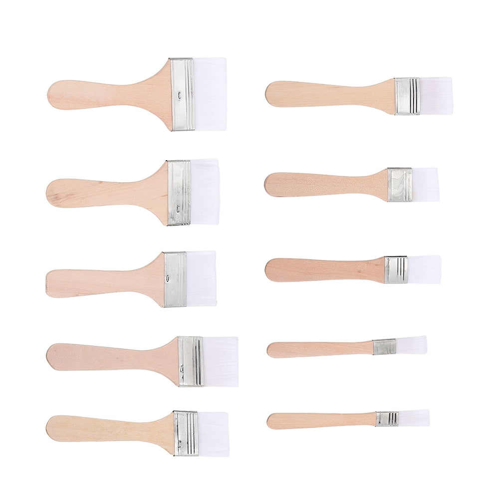 IDEANATEGRATE Square Paint Brush White 10Pcs 6.3X2.4X0.4In - Walmart.com