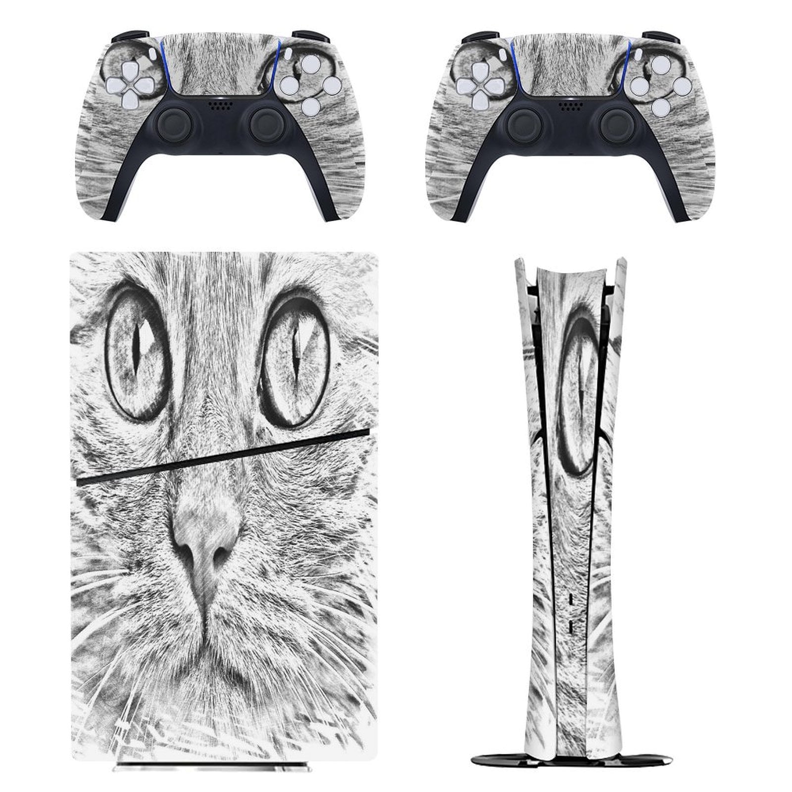 Drawing Cat PS5/PS5 Slim Digital Disc Skin Sticker For Console And ...