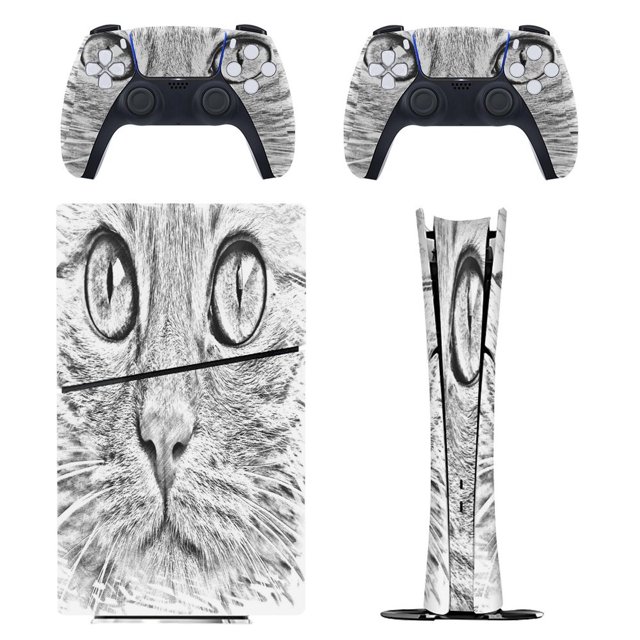 Drawing Cat PS5/PS5 Slim Digital Disc Skin Sticker For Console And ...