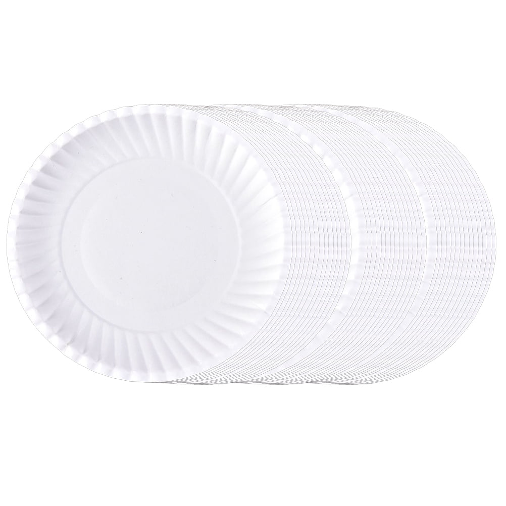 Drawing Doodle Paper Plate Storage Plates White Serving Platters Kids ...