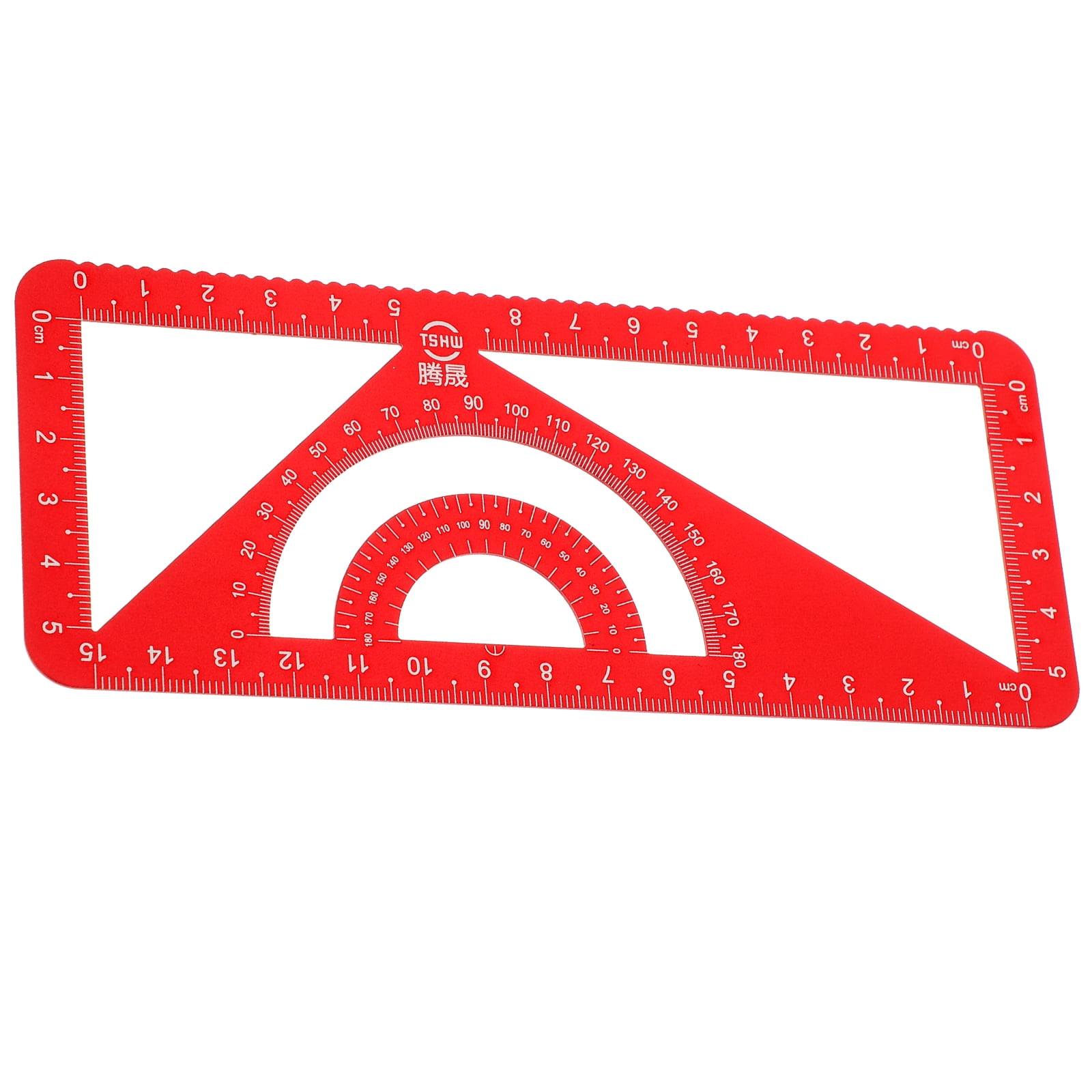 Drawing Measurement Tools Drafting Triangle Ruler Office Red - Walmart.com