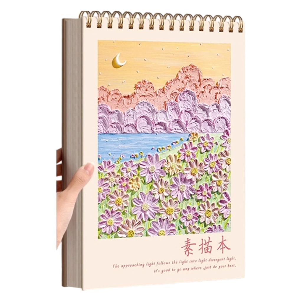 Thick Sketch Book Art Paper Pad Drawing Notebook for Wet and Dry Media ...
