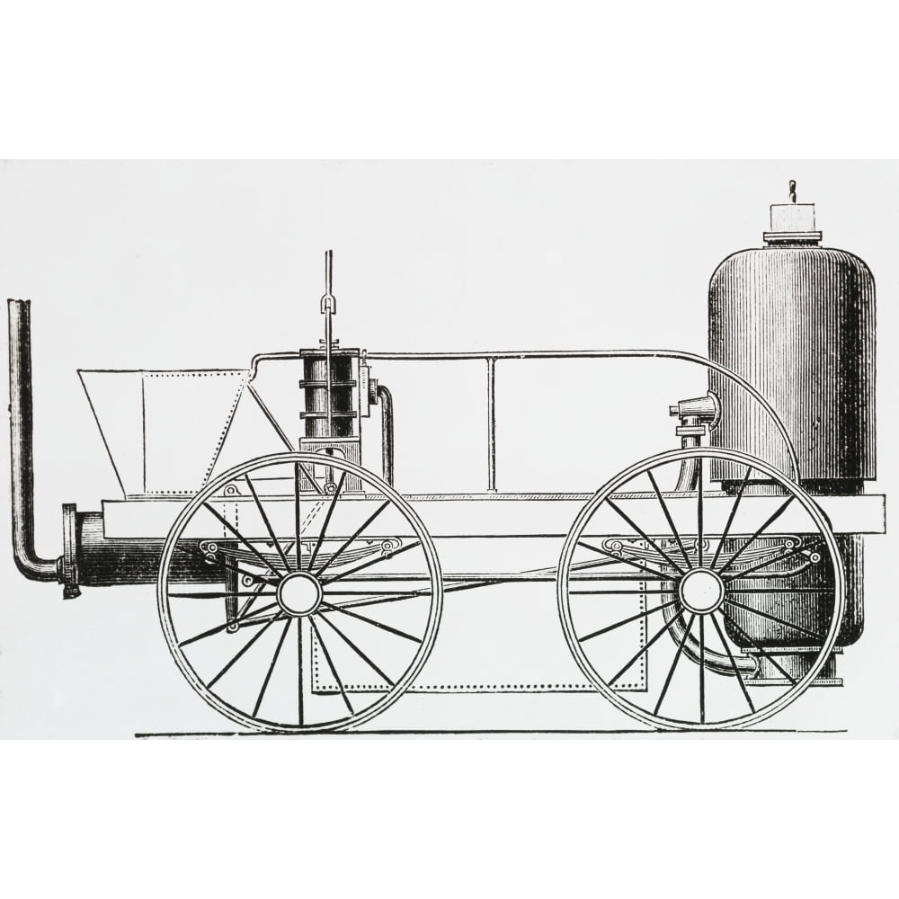 Drawing Of Steam Engine Named Novelty Designed By Braithwaite And ...