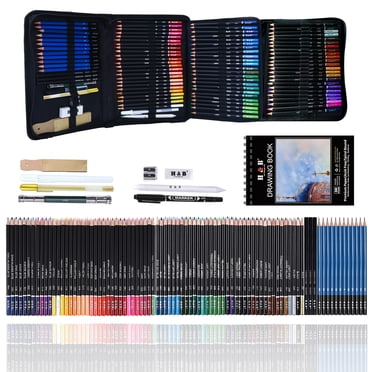 Derkonig Sketchbook Kit with Graphite Pencils, Art Set for Kids, Teens ...