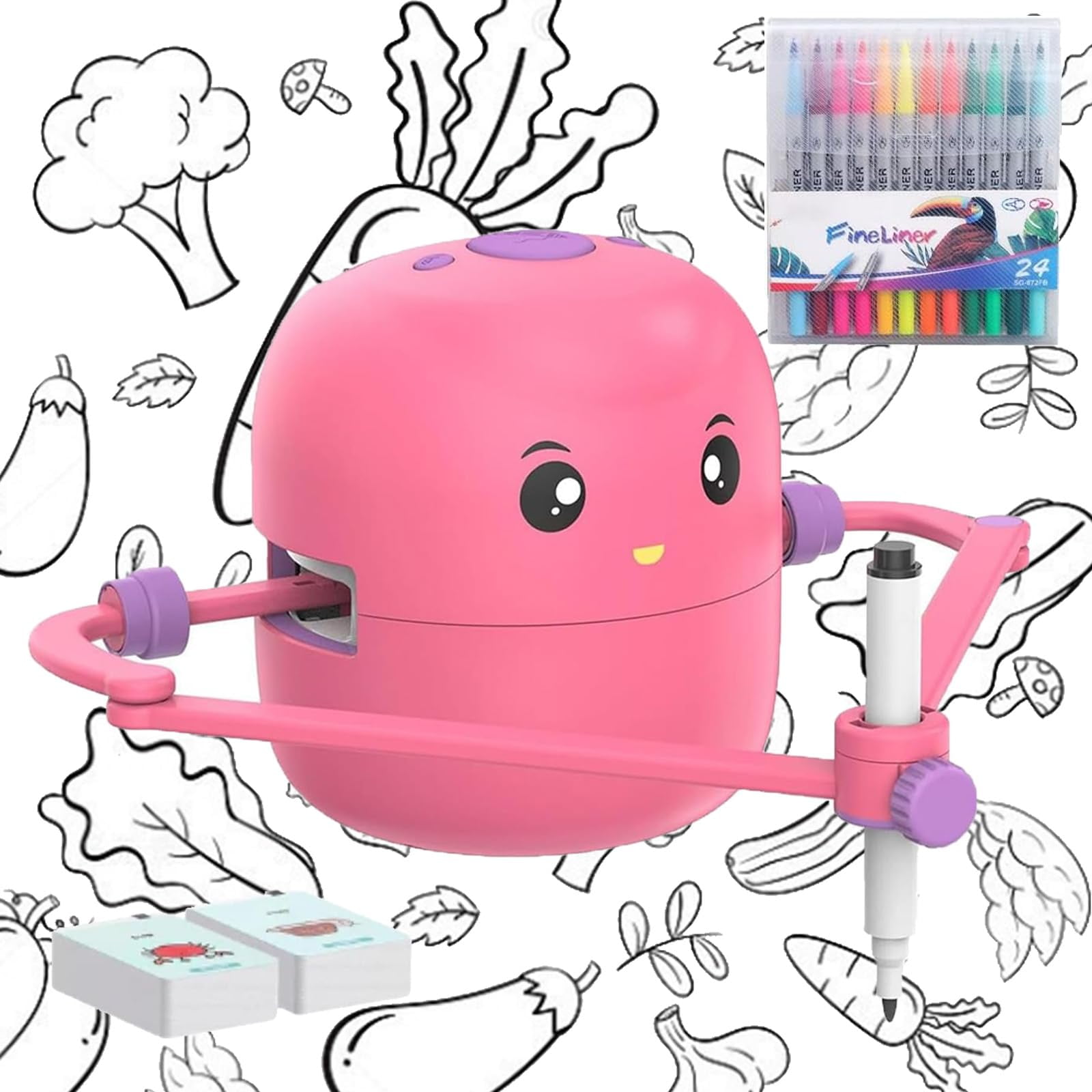 Drawing Robot for Kids with Cards, Magic Drawing Robot, Robot Drawing ...