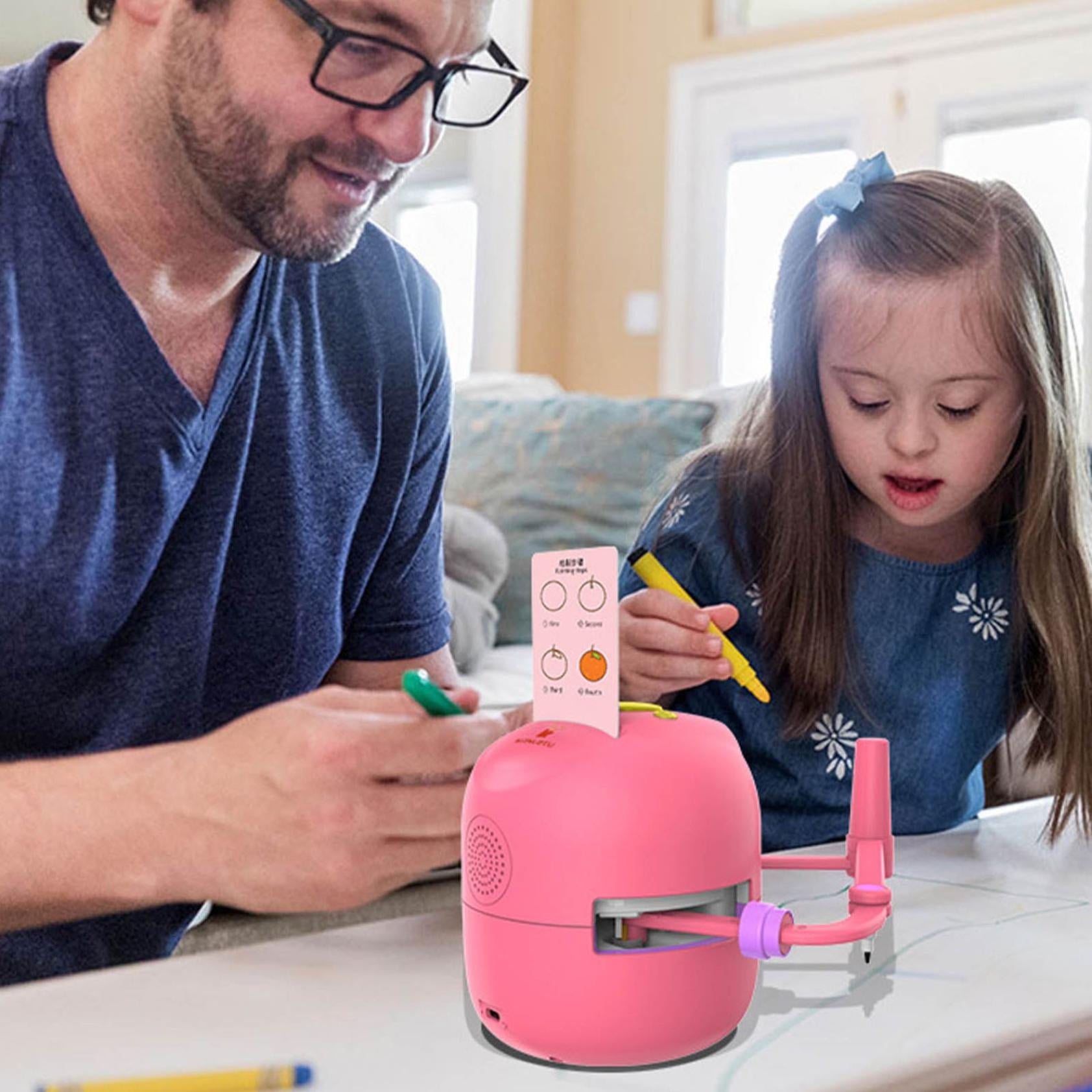 Drawing Robot for Kids Child Cute Drawing Toys with Cards Voice ...