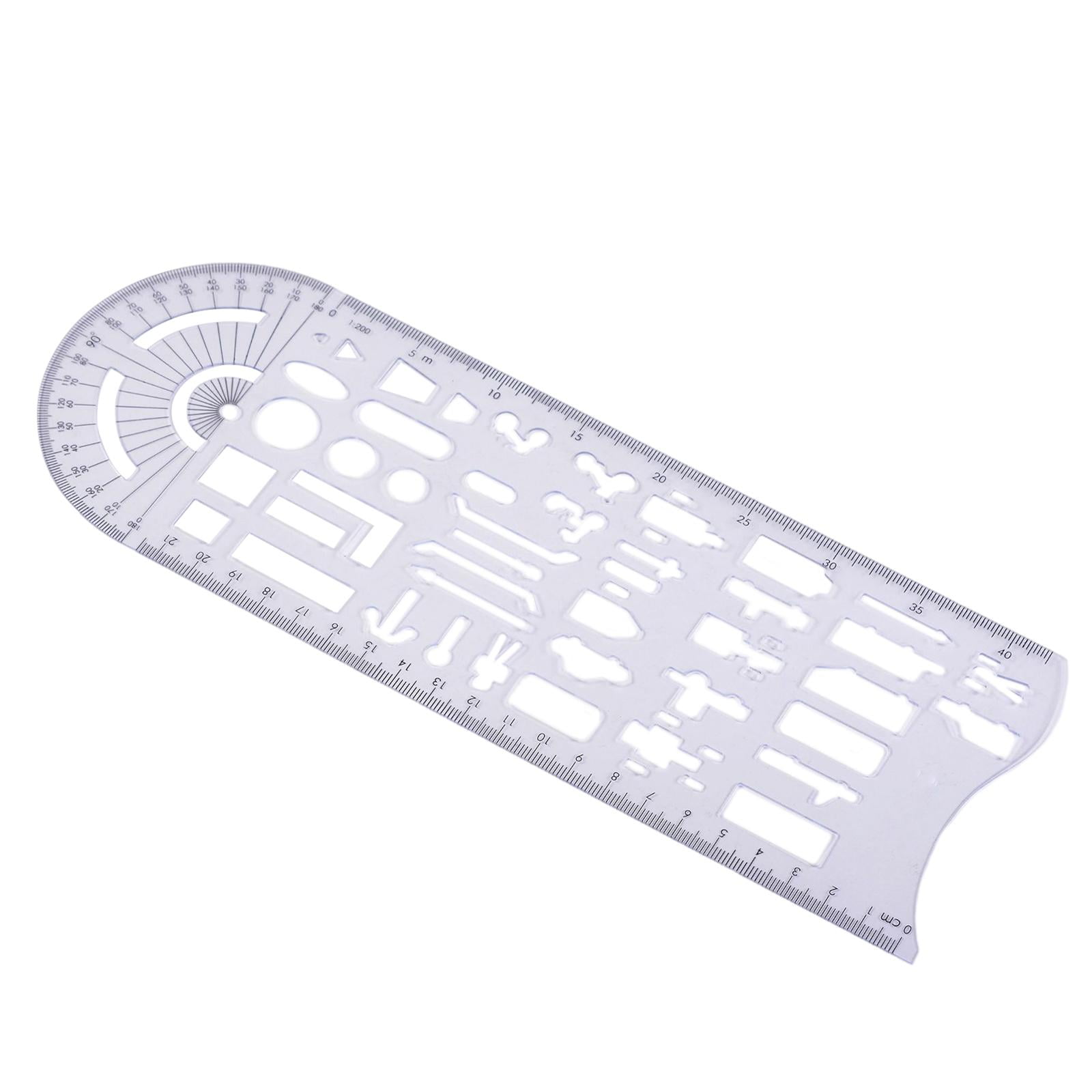 Drawing Ruler Traffic Accident Symbols Drawing Template Draft Ruler ...