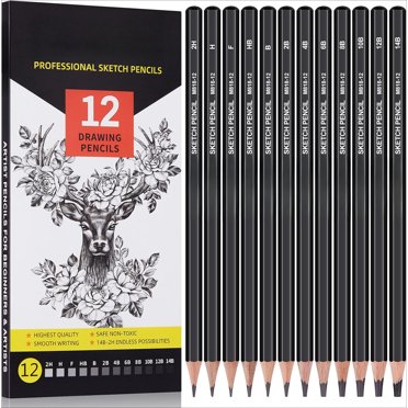 Mr. Pen- Sketching Pencils Set, 25 pcs, Sketch Pencils for Drawing ...