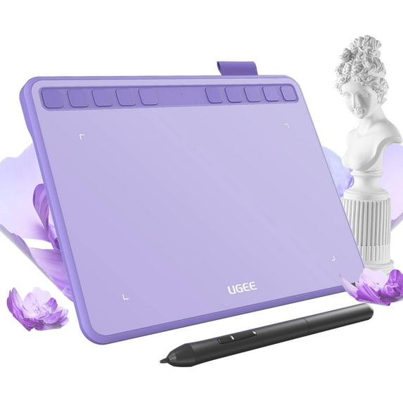 Drawing Tablet 6.5x4 Inches Computer Graphics Tablets with 10 Hot Keys ...