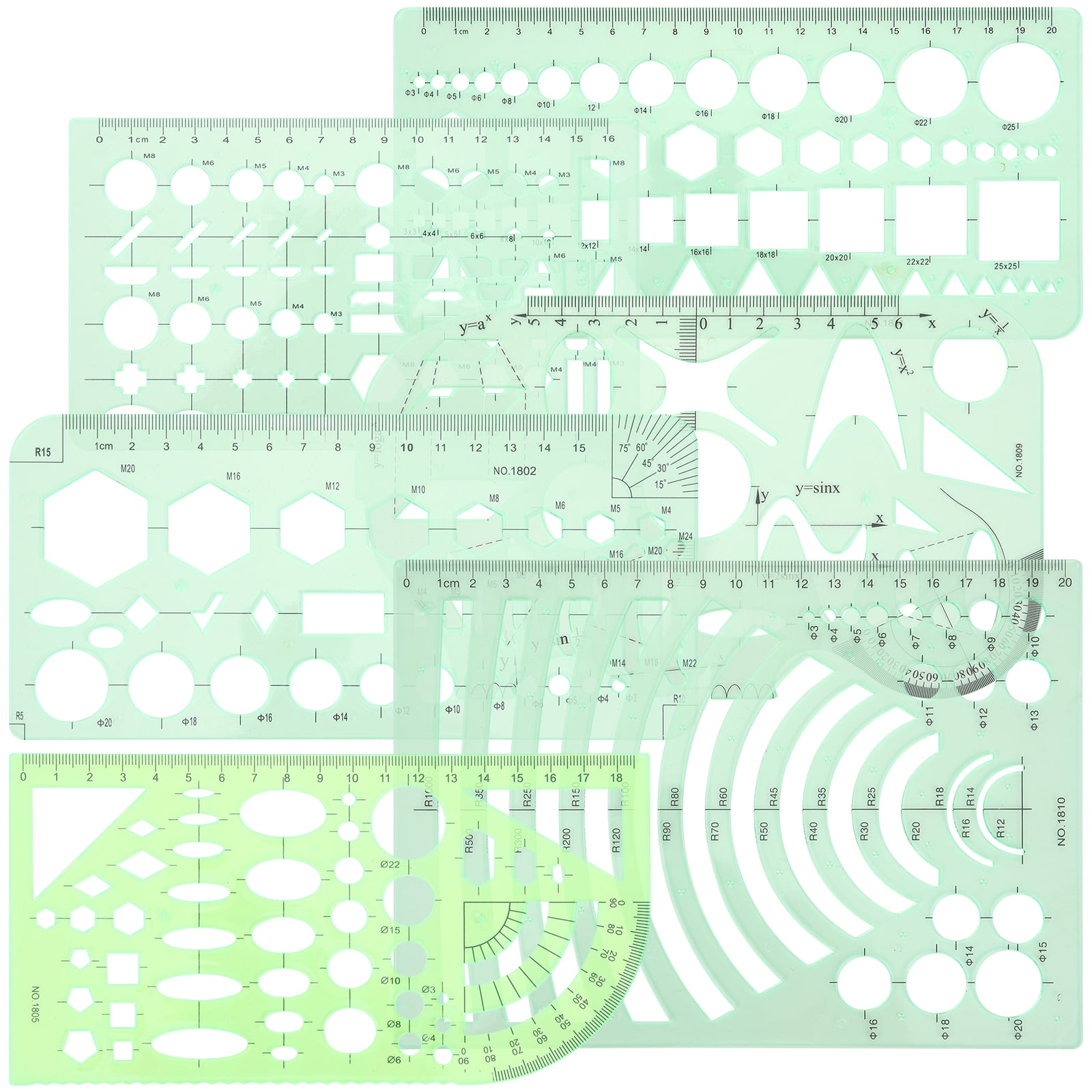 Drawing Template Ruler Stencils for Painting Architect Scale Ruler ...