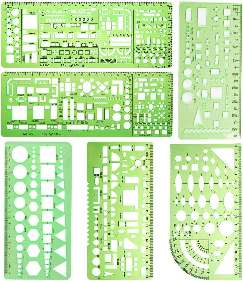 Drawing Templates for Architectural Symbols, Roof Pitch Gauge ...