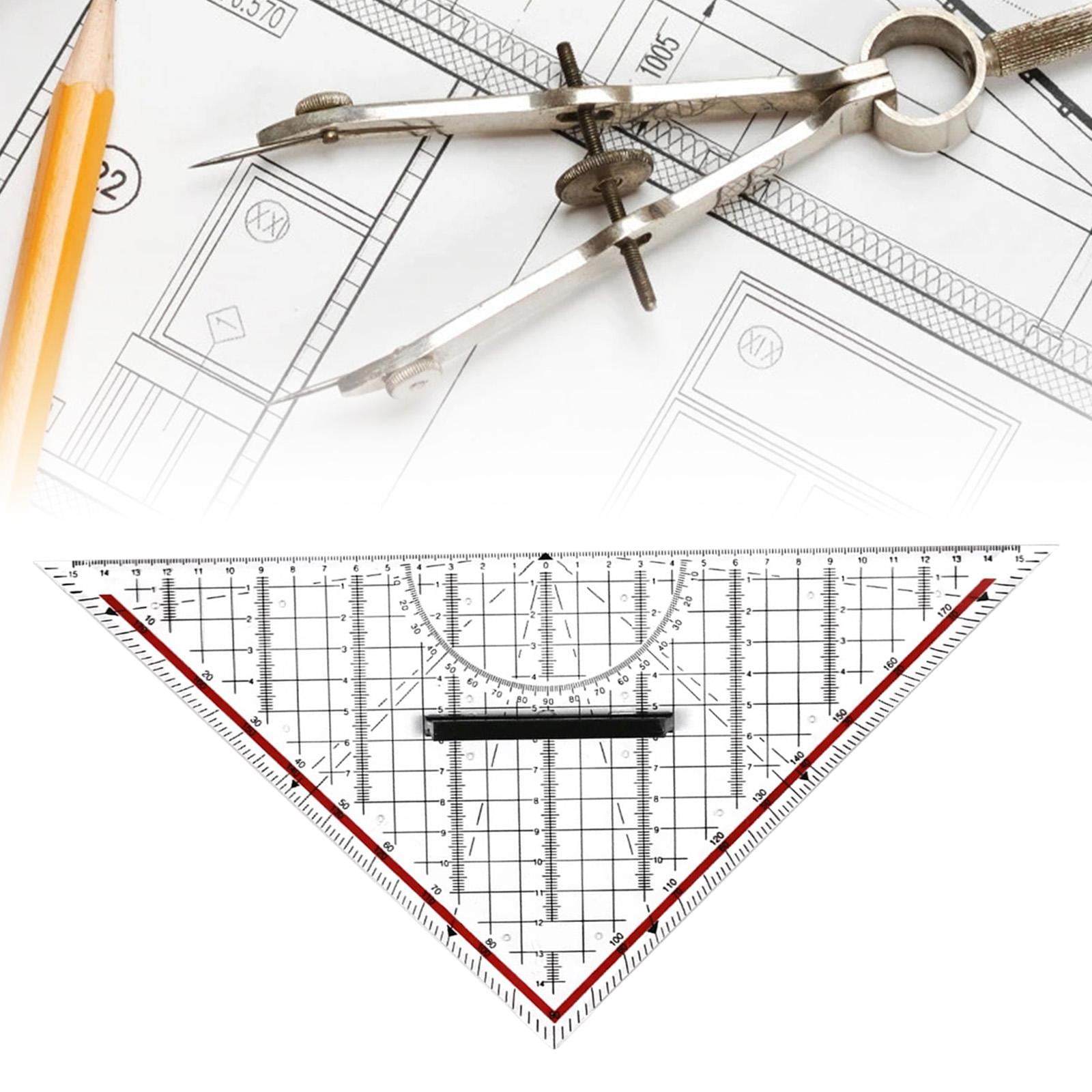 Drawing Triangle Square Ruler, Architectural Scale Ruler 12 Inch ...