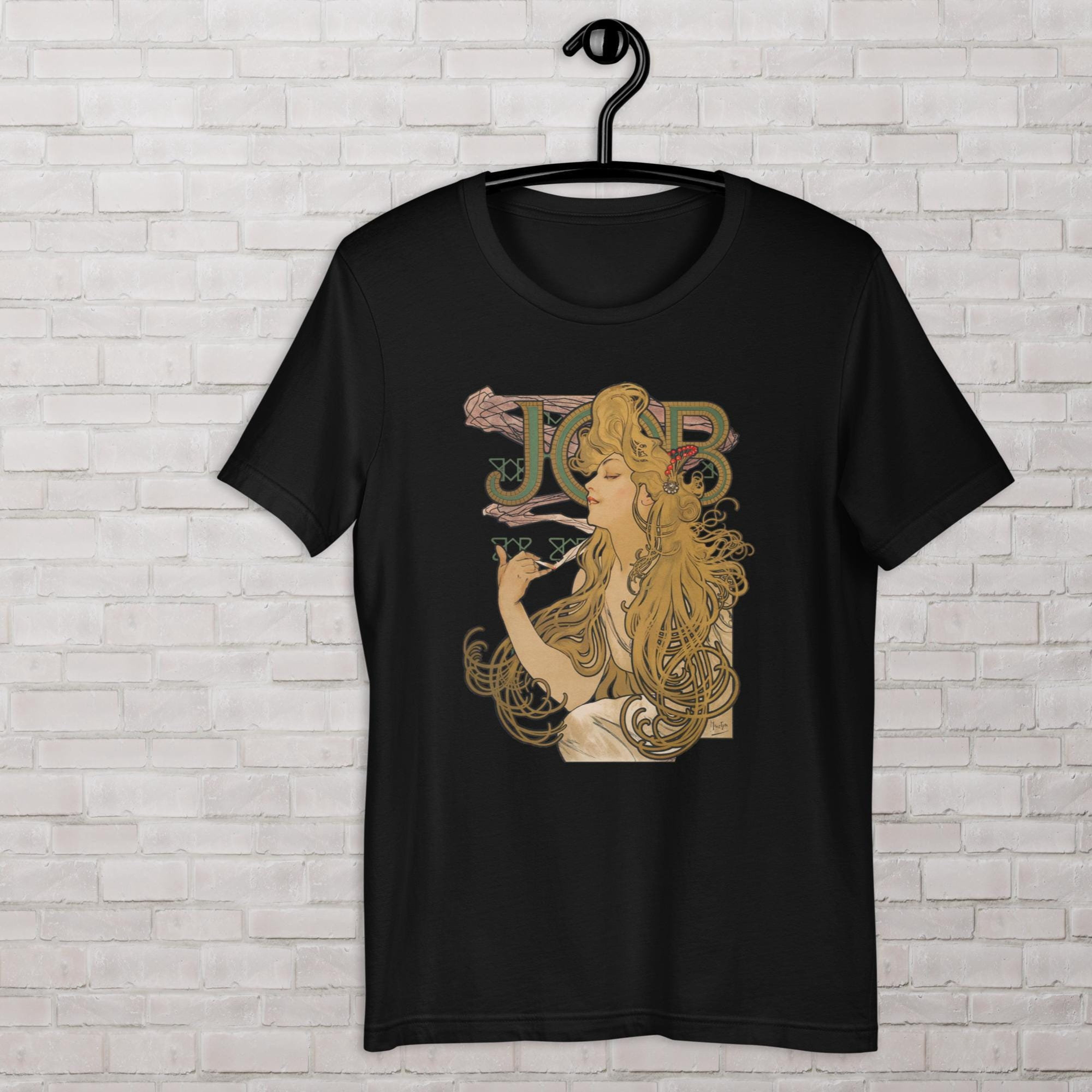 Drawing is Beautiful woman, French Art Nouveau T-shirt, Job (1896) by ...