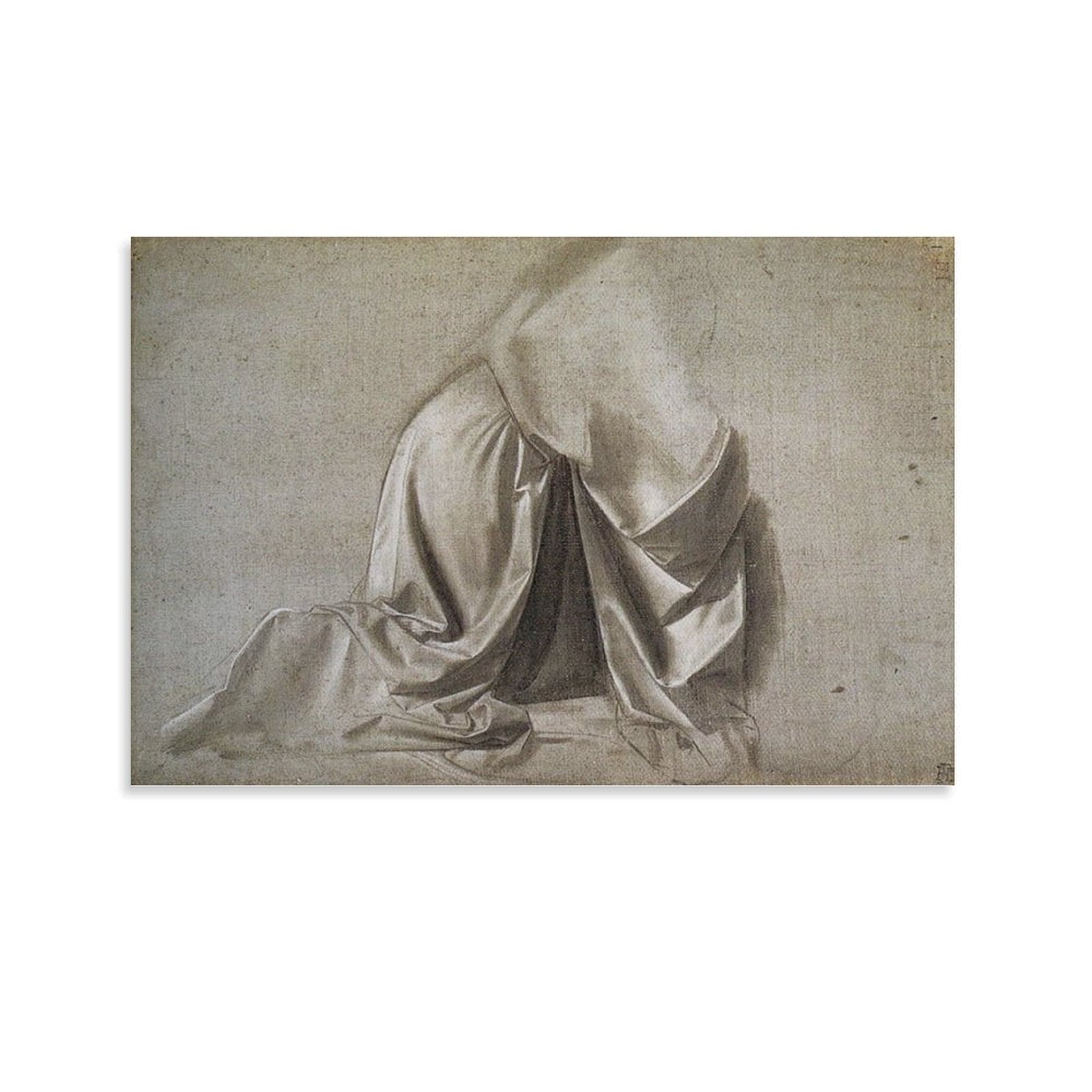 Drawing of Drapery by Leonardo Da Vinci Poster Posters Art Print Wall ...
