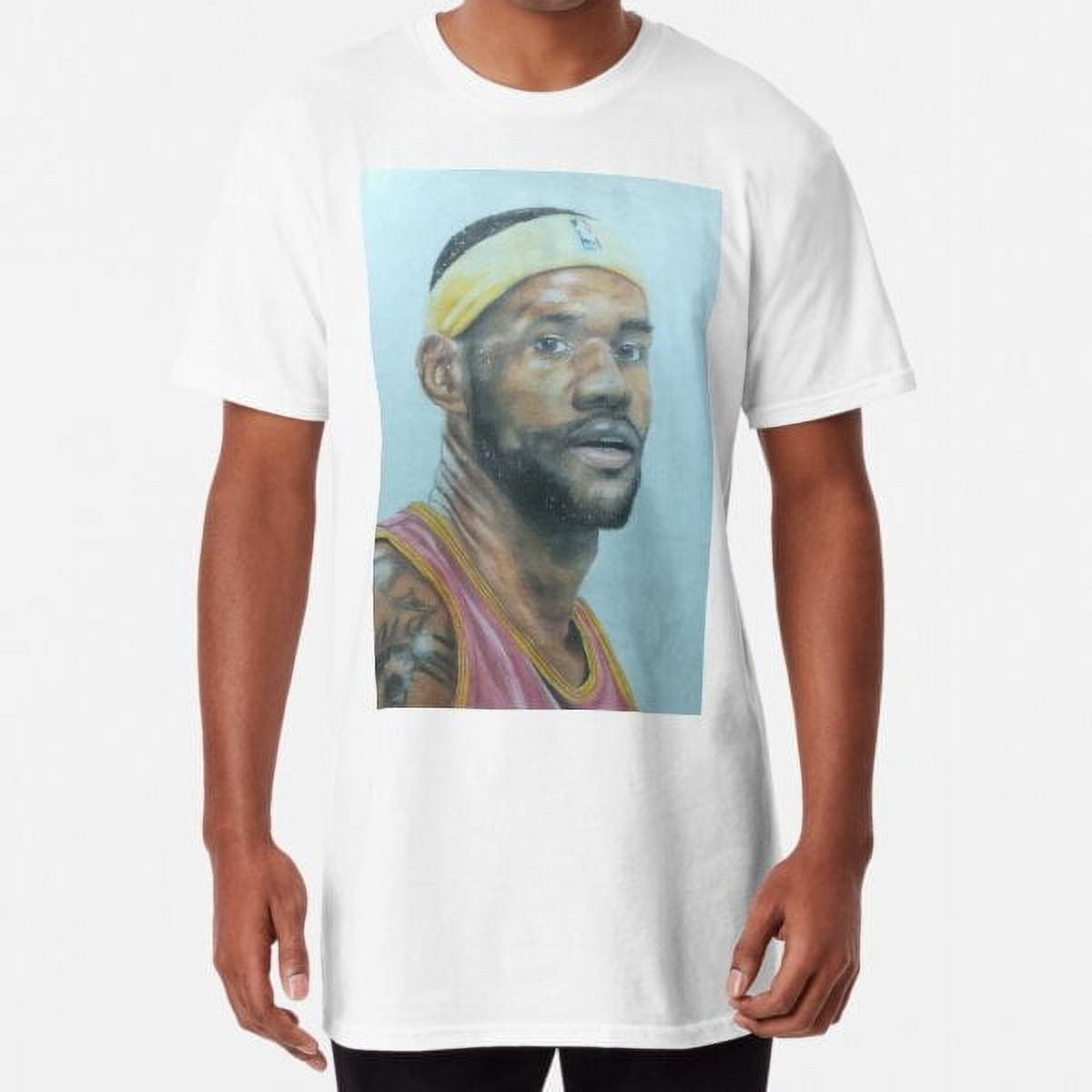 Drawing of Lebron James Long T-Shirt - Walmart.com