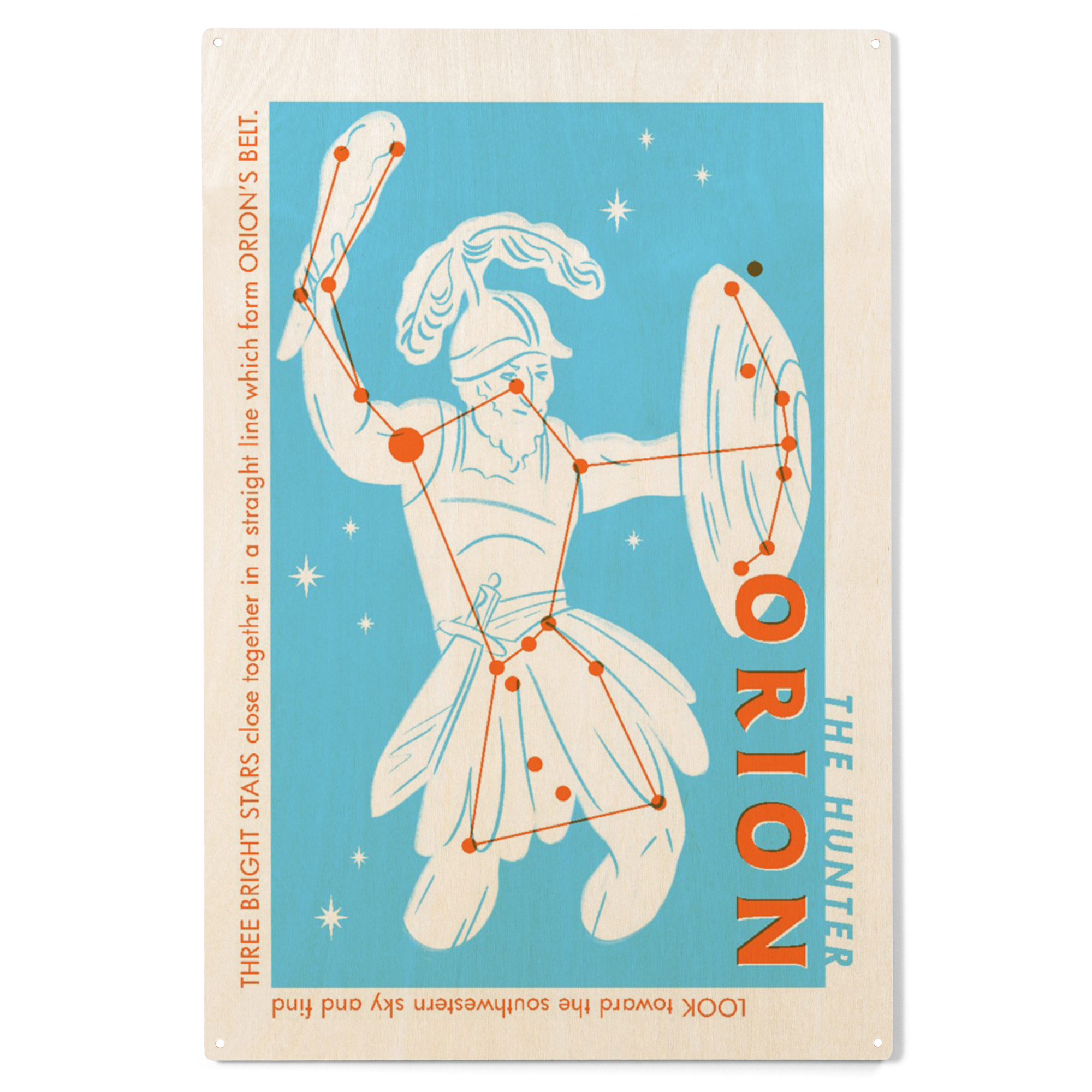 Drawings in the Stars Collection, Orion, The Hunter Constellation Birch ...